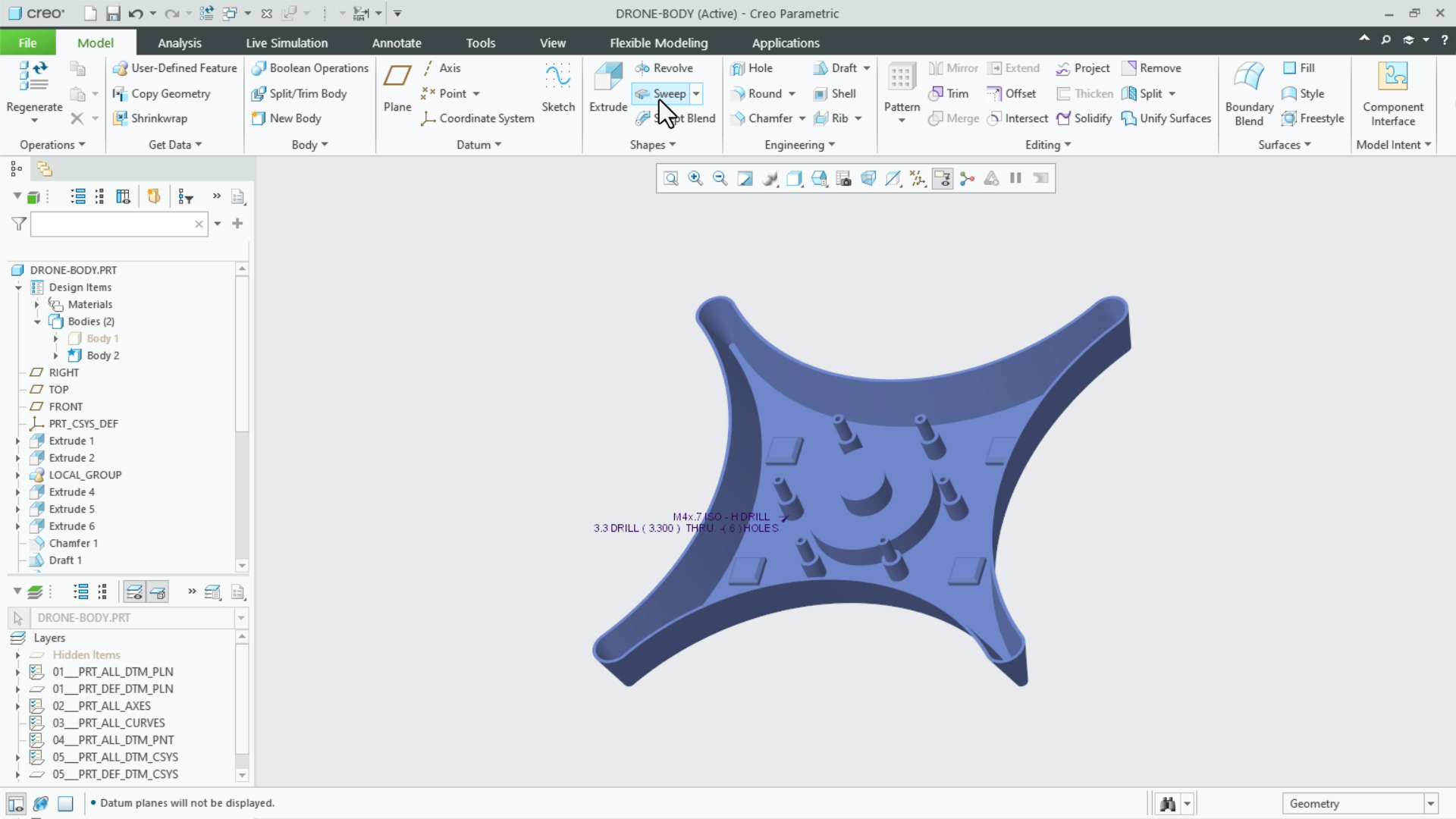 Create Sweeps Using a Constant Section | tutorial | Playlist | PTC Learning Connector