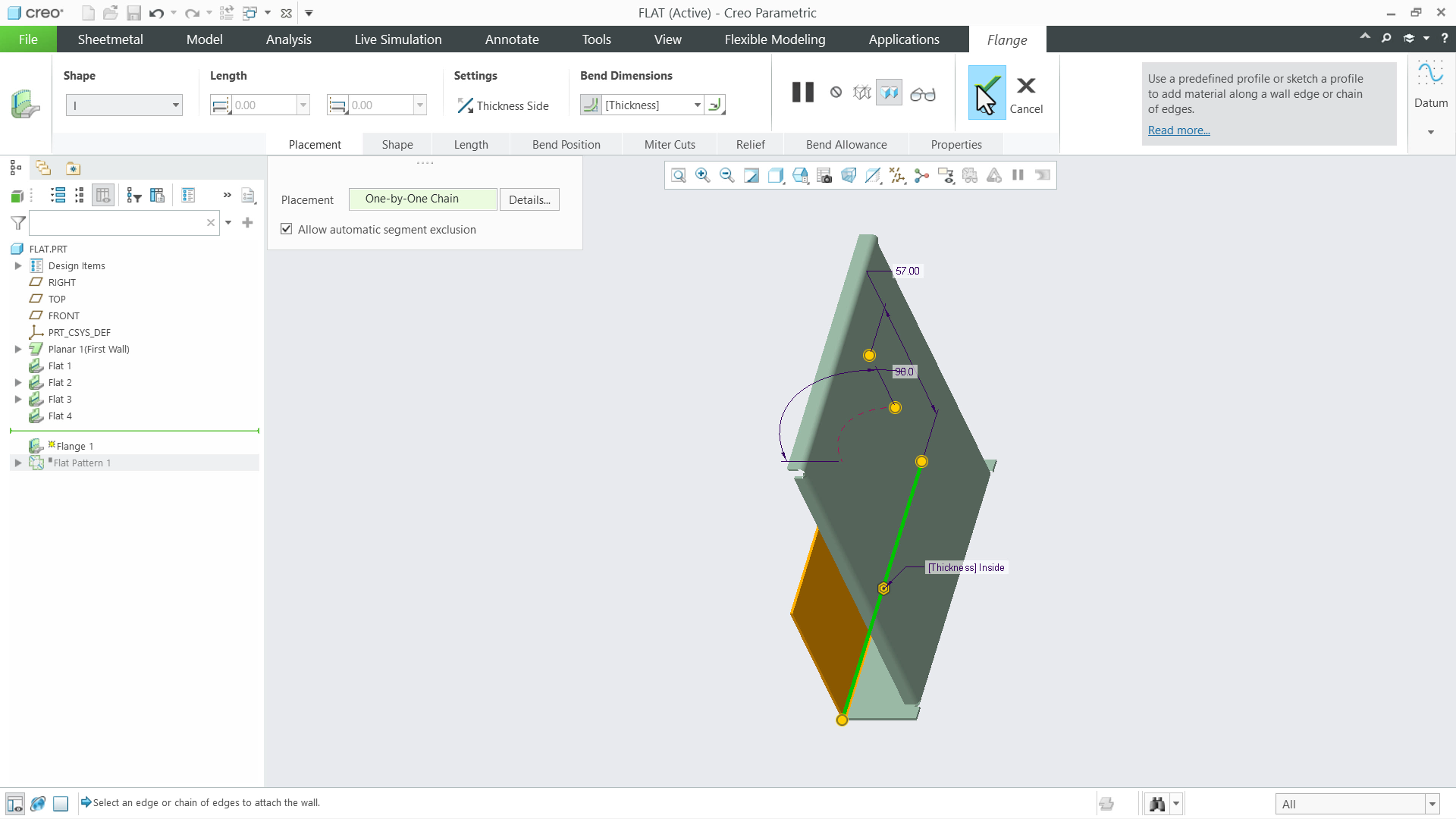 Preview and Create Flat Patterns | tutorial | Playlist | PTC Learning Connector