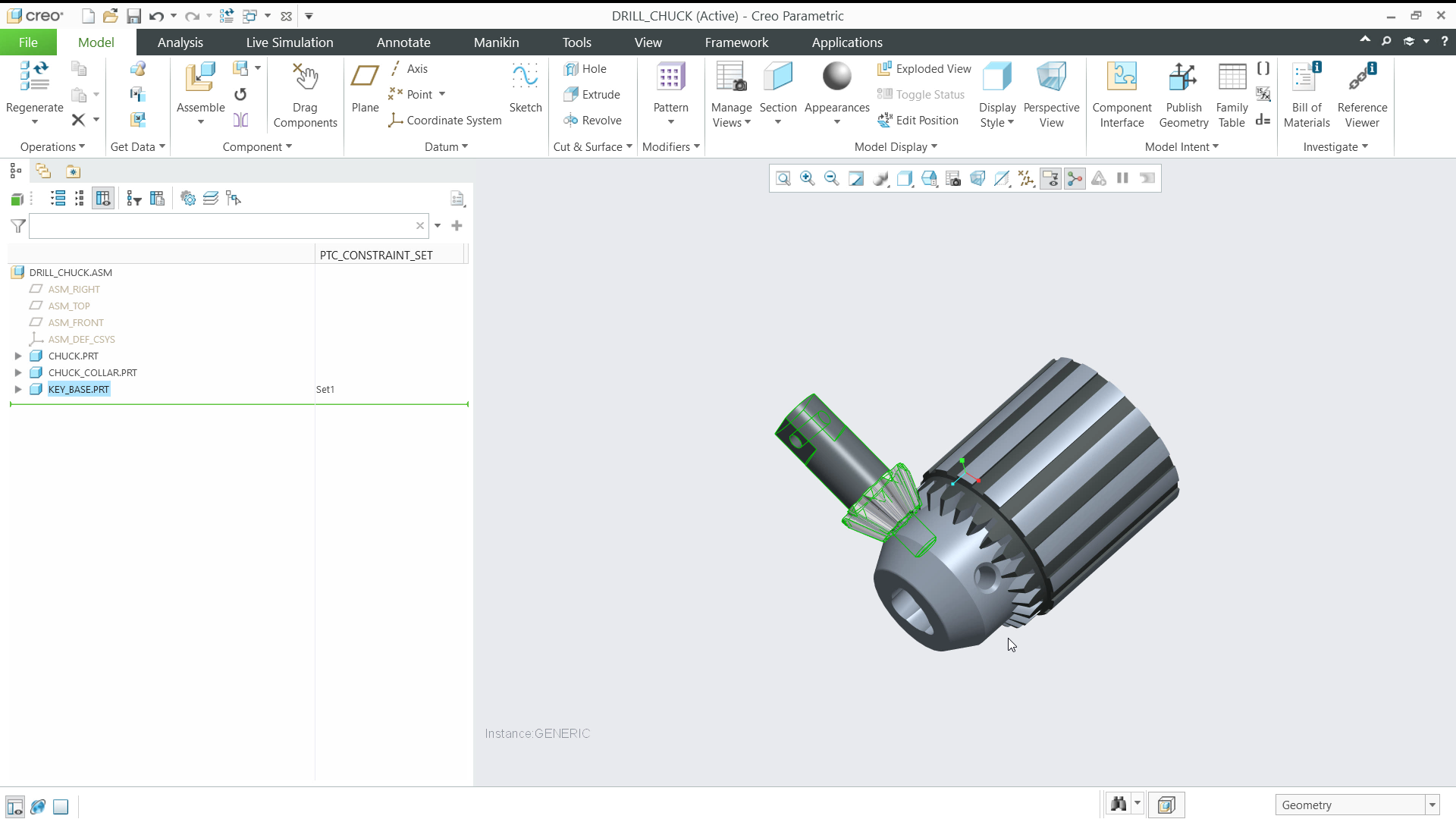 Configure Constraint Sets with Parameters | tutorial | PTC Learning Connector