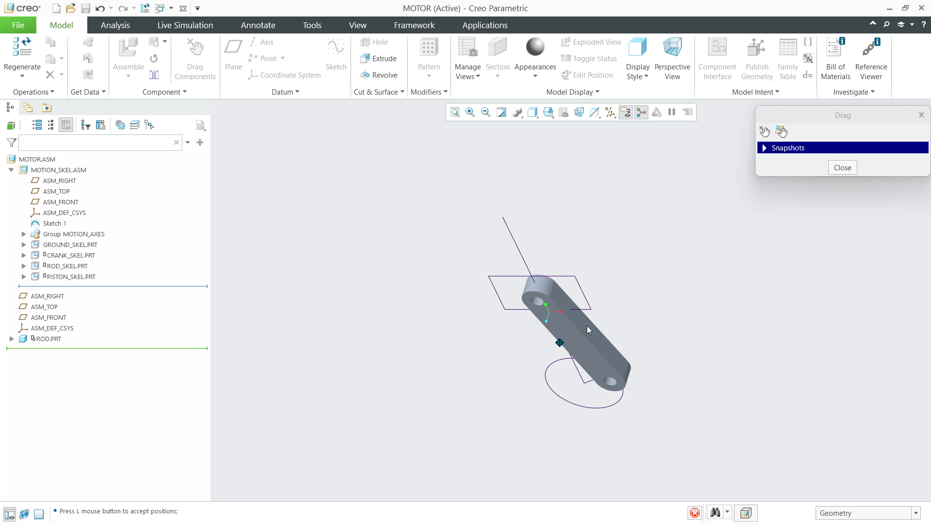 Create Solid Models from a Motion Skeleton | tutorial | PTC Learning ...