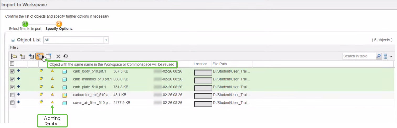 Import to Workspace | tutorial | Playlist | PTC Learning Connector