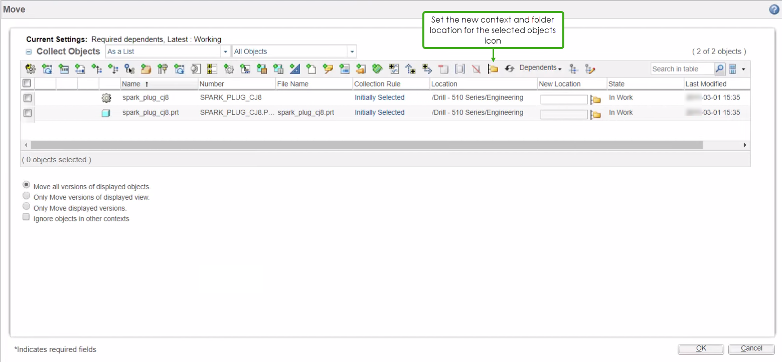 Move Design Documents | tutorial | PTC Learning Connector