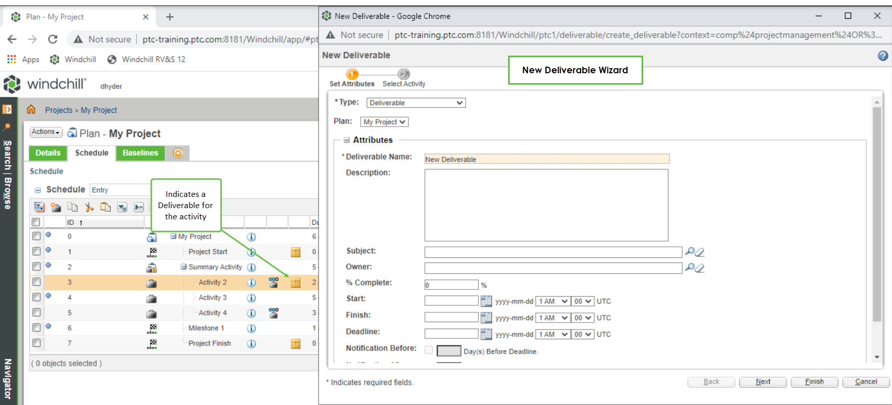 Create a Project Plan | tutorial | PTC Learning Connector
