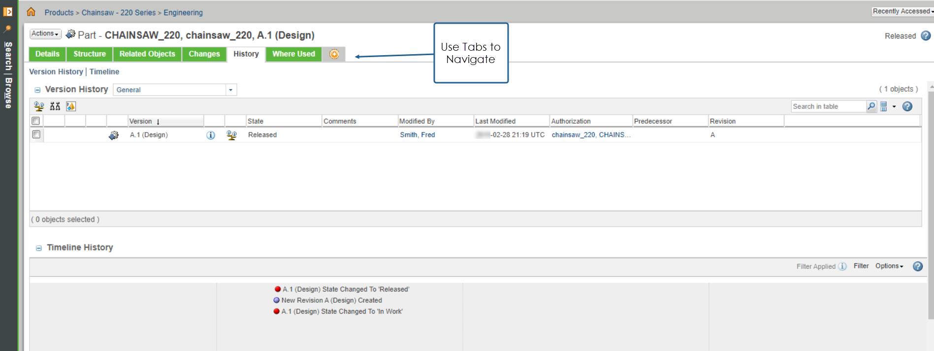 Access Information from Parts and End Items | tutorial | PTC Learning Connector