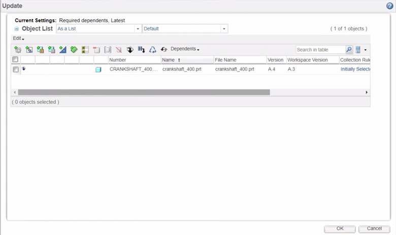Update Objects in Workspace | tutorial | PTC Learning Connector