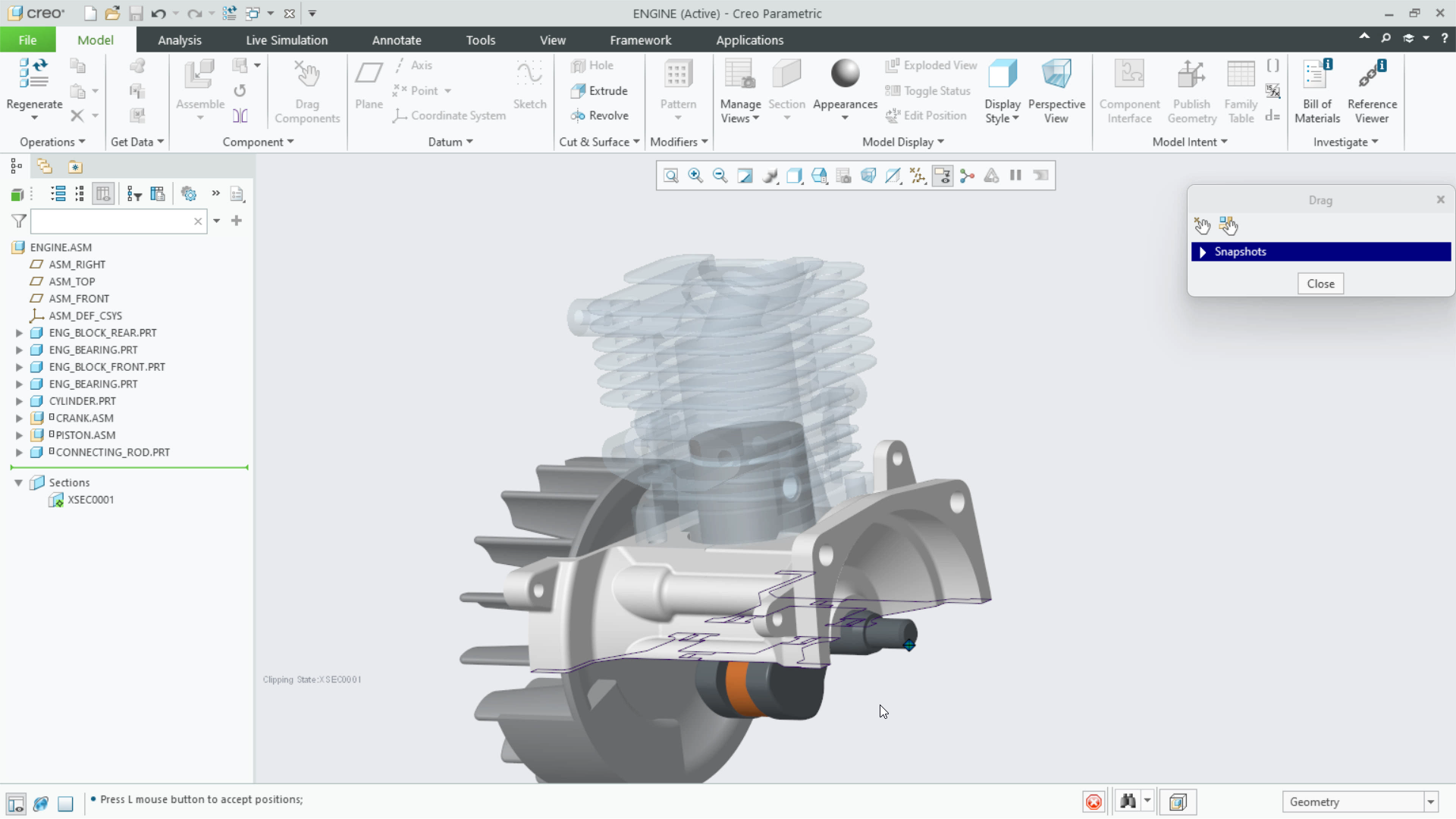 Assemble a Mechanism Using Connection Sets | tutorial | PTC Learning Connector