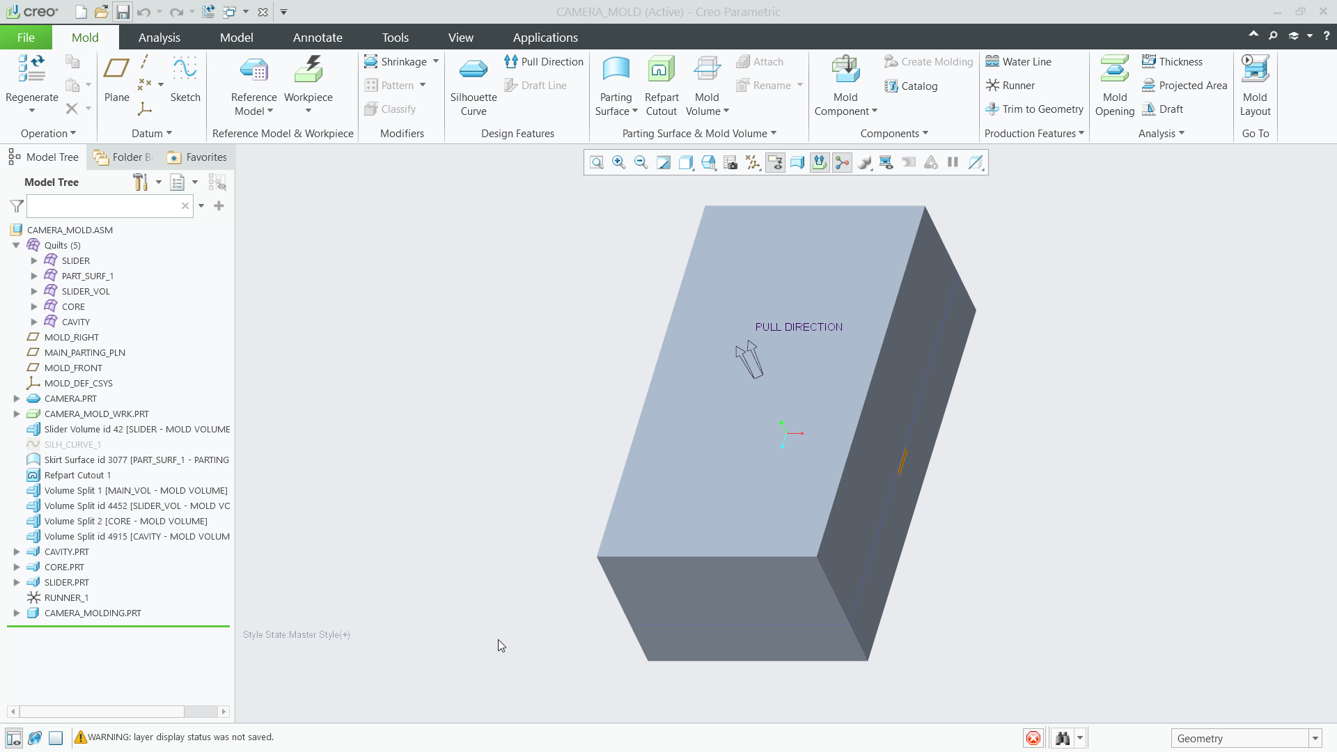 Mold Design in Creo | tutorial | PTC Learning Connector