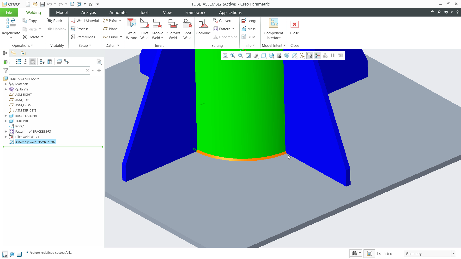 Get Started with Welding in Creo Parametric | tutorial | PTC Learning ...