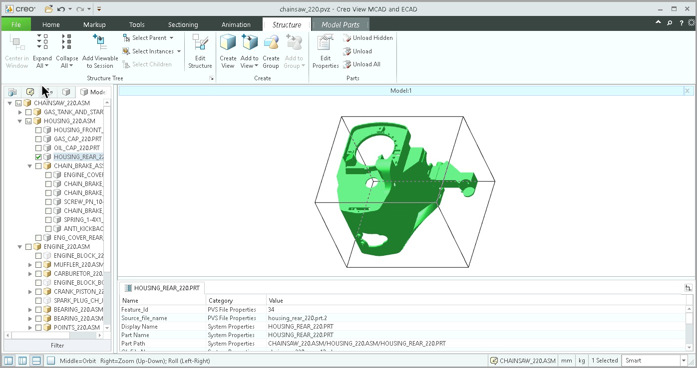 Work With Model Parts And Product Structure Tutorial Ptc Learning Connector