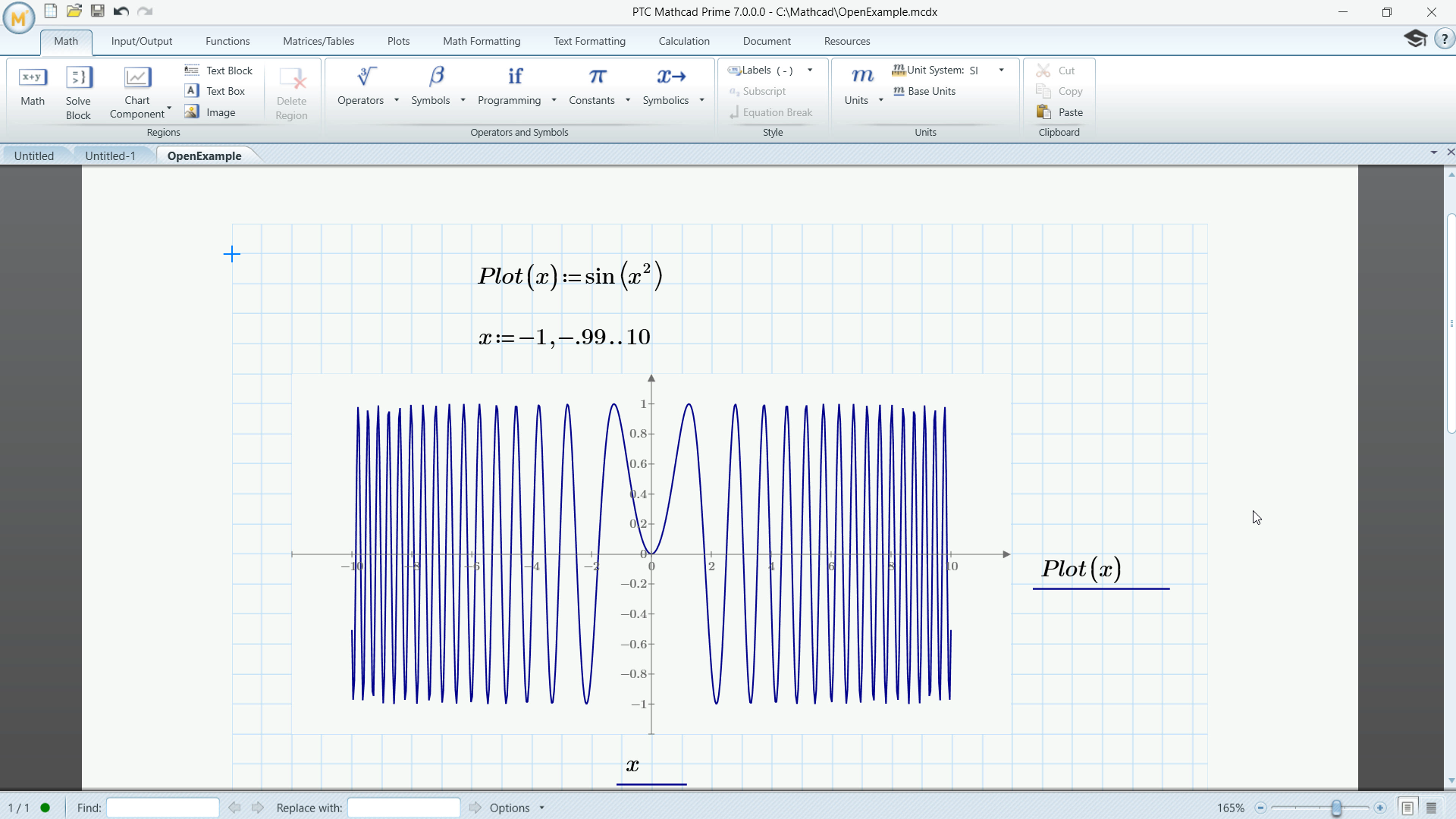 Open Mathcad | tutorial | PTC Learning Connector