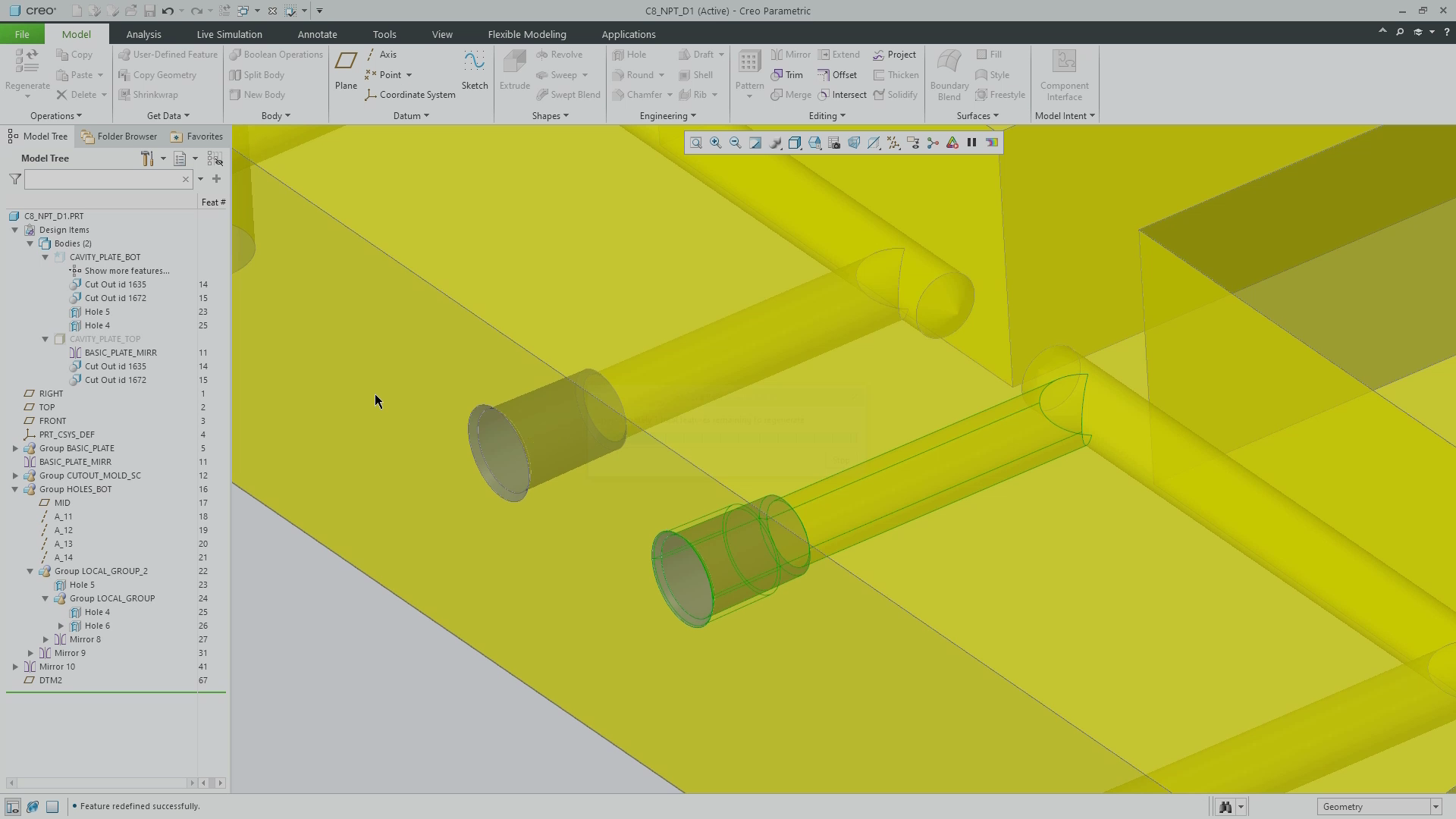 Explore the New Tapped, Tapered Hole Feature | tutorial | PTC Learning ...