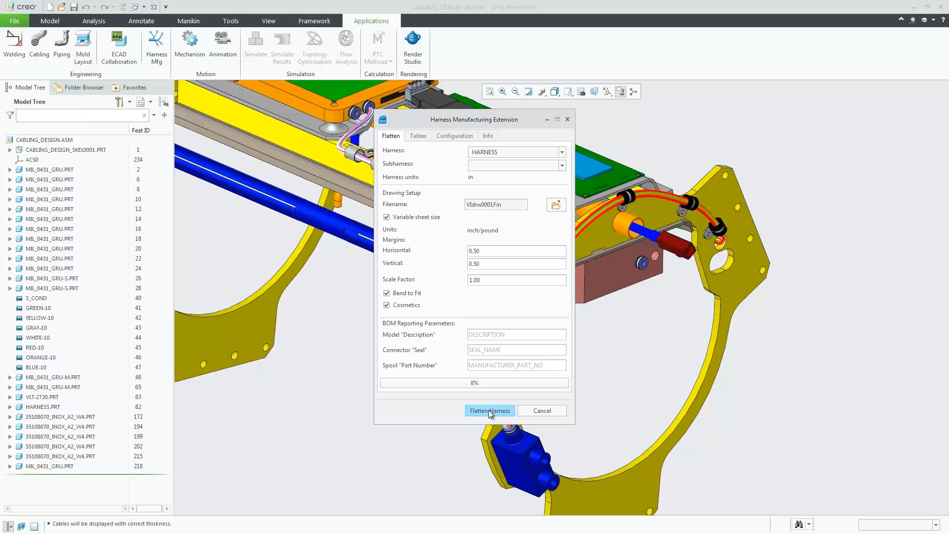 Create Tables in Creo Harness Manufacturing | tutorial | PTC Learning ...