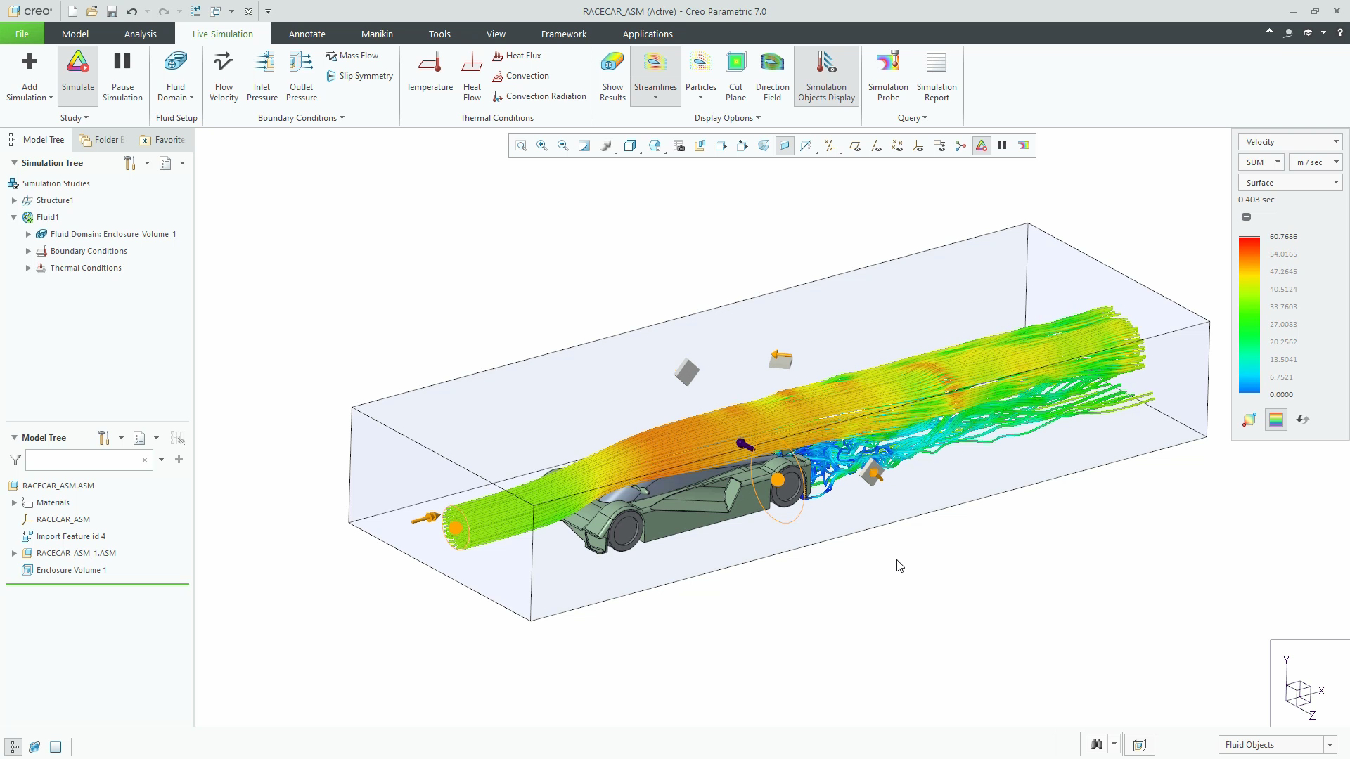 Create External Fluid Simulation Study in Creo Simulation Live ...