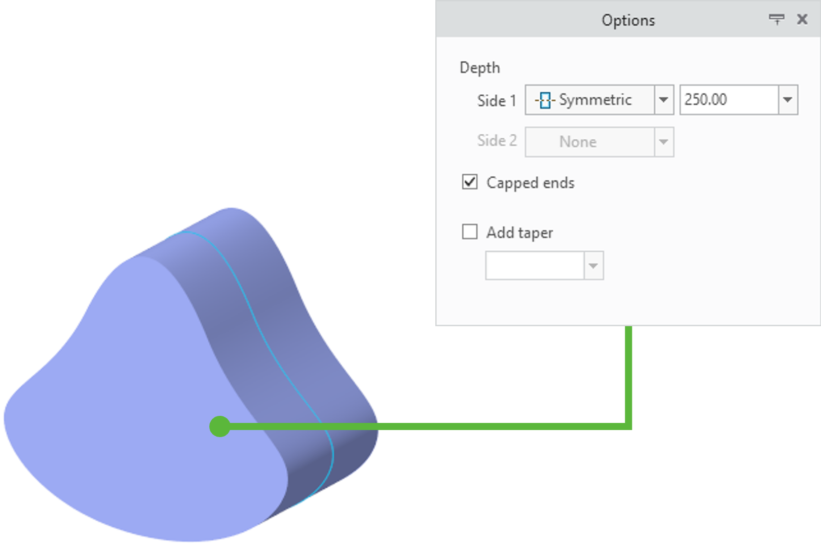 Surface Extrude Features | tutorial | Playlist | PTC Learning Connector