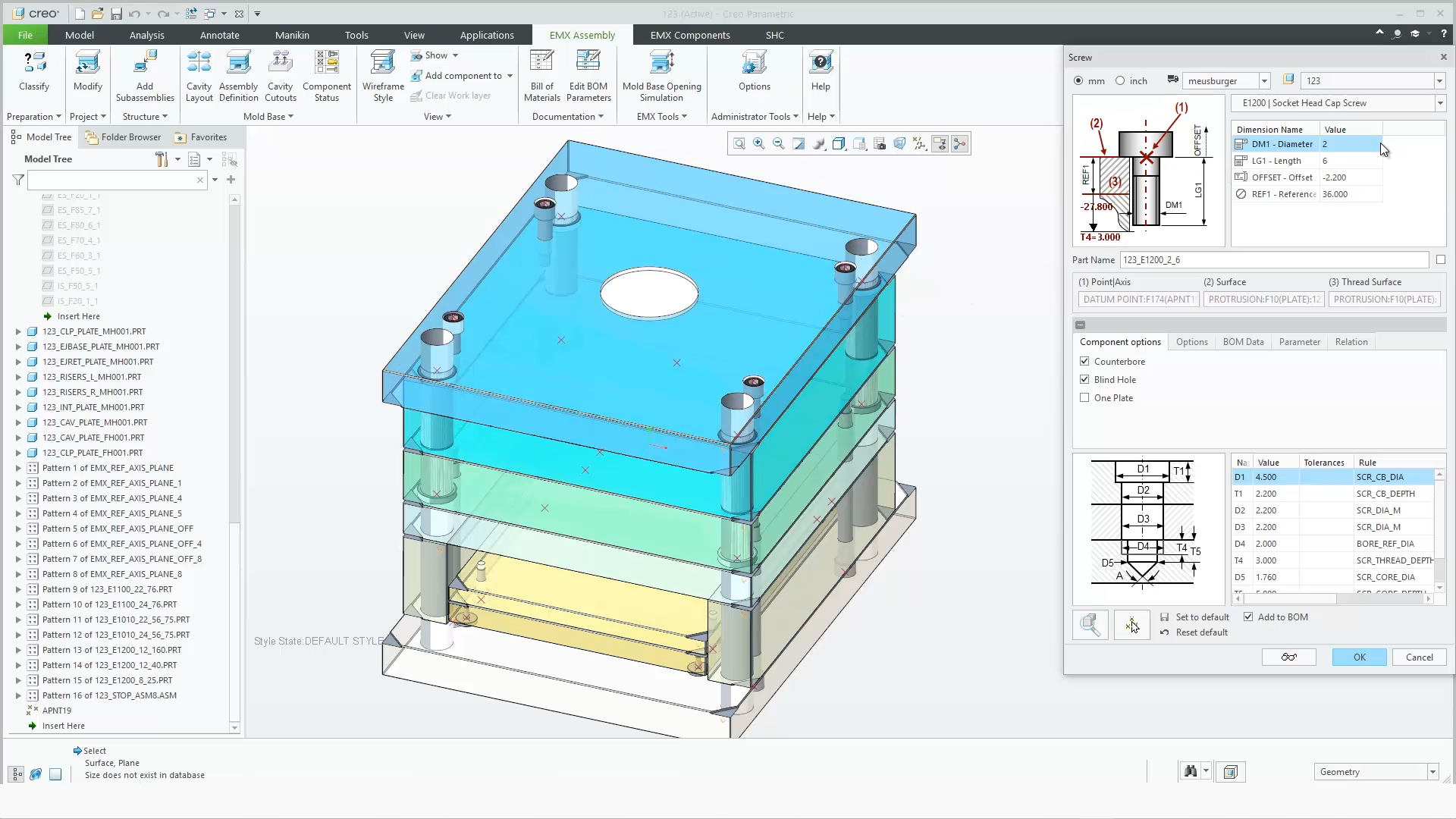Use Creo Mini Toolbar with Expert Moldbase Extension Components ...