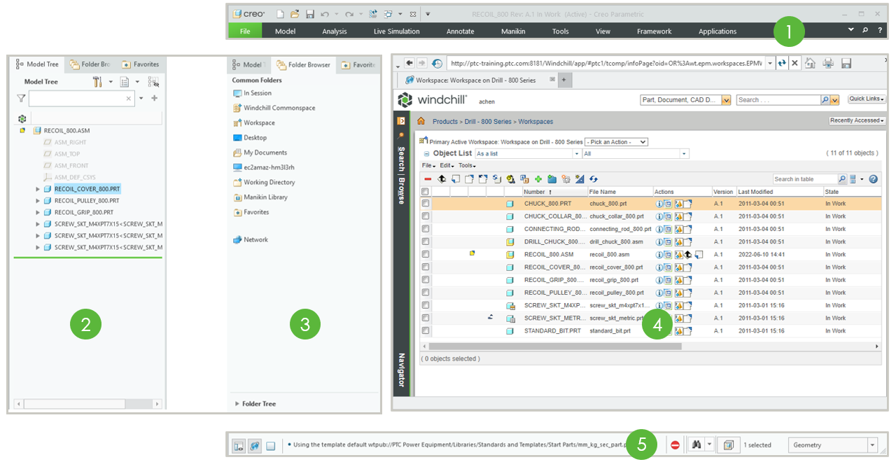 Explore the Creo CAD Integration User Interface | tutorial | Playlist ...