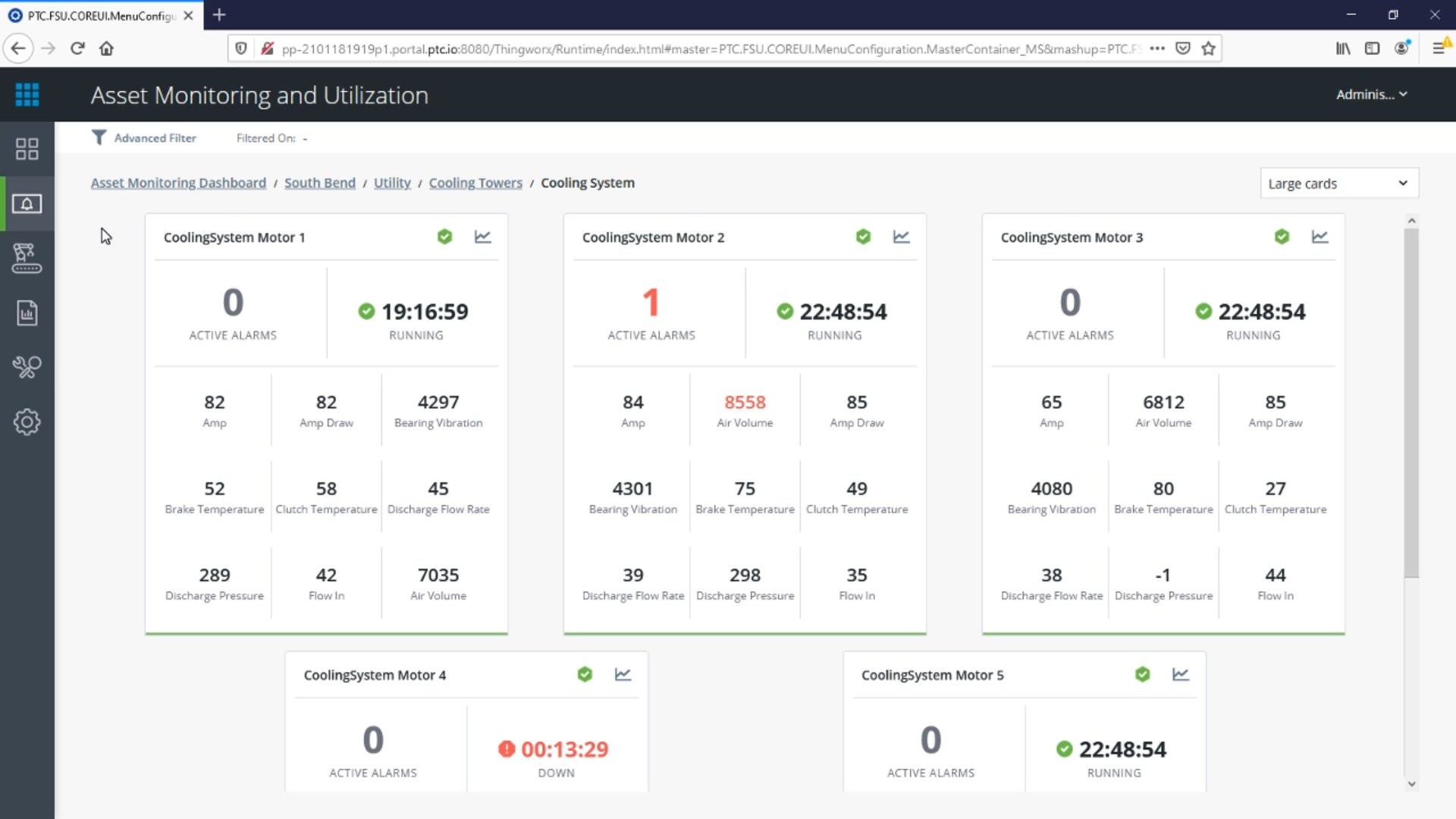 Navigate the ThingWorx AMU Dashboard | tutorial | PTC Learning Connector