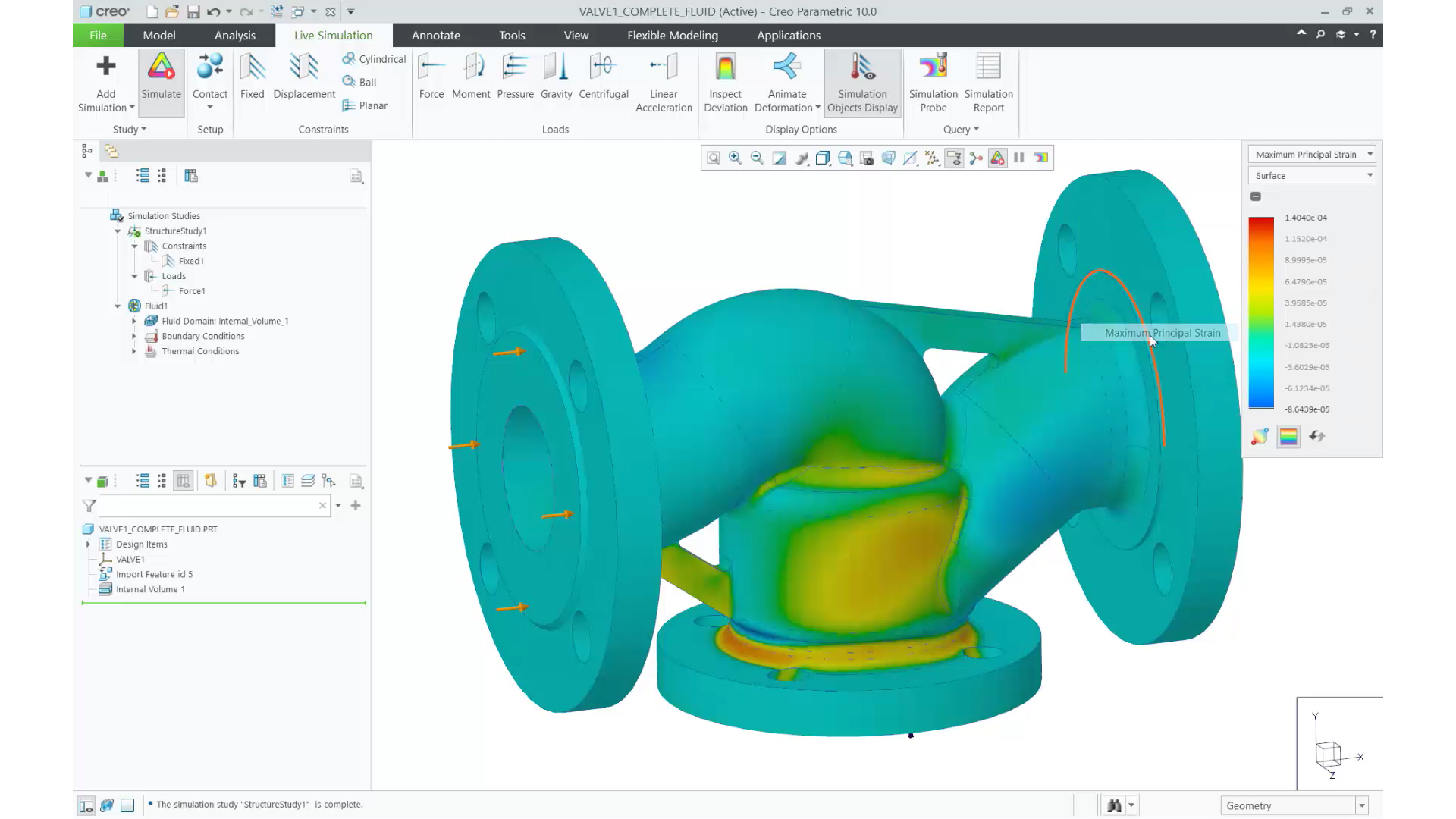 Creo Simulation Live - New Results | tutorial | PTC Learning Connector