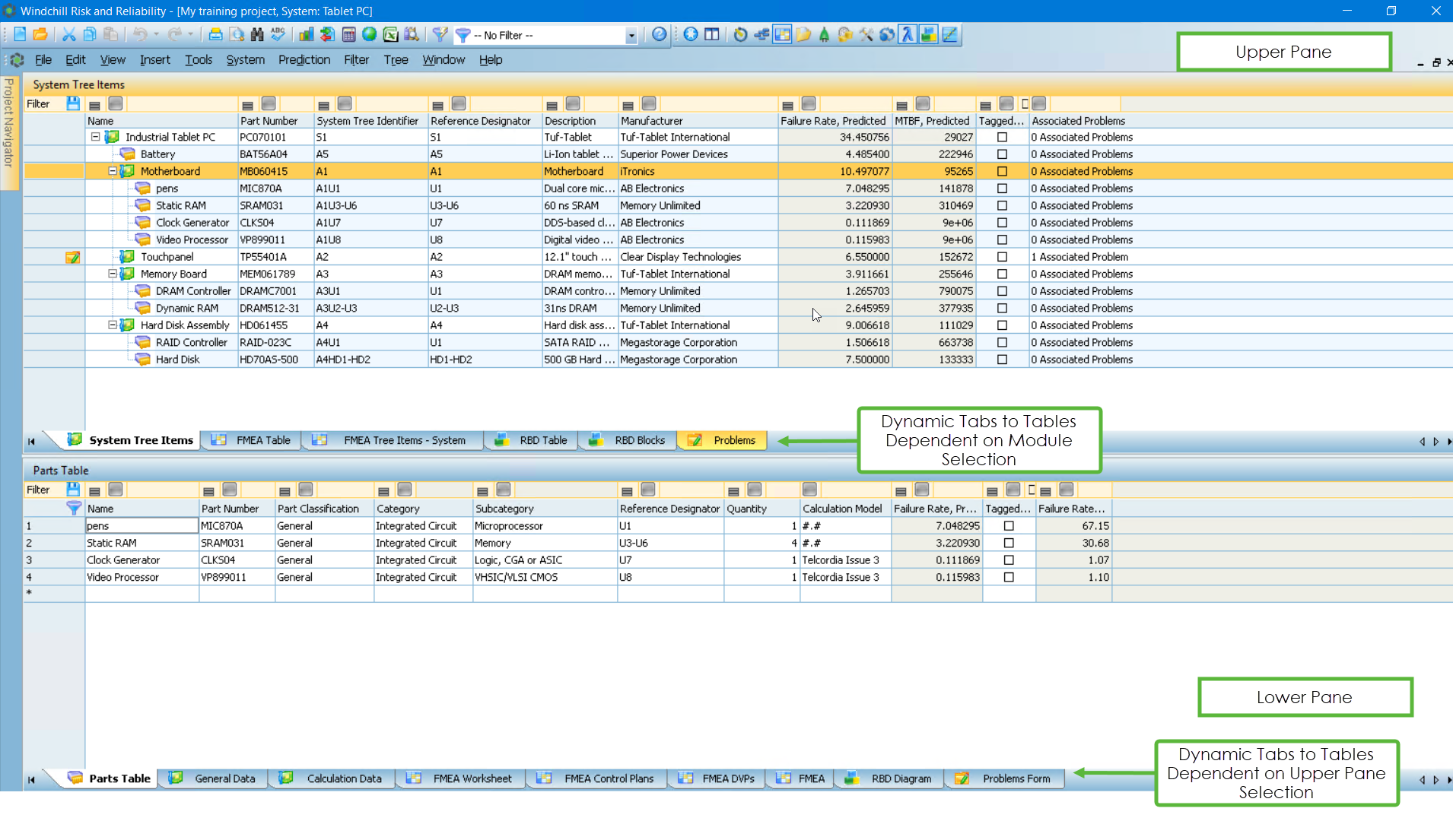 Features of the User Interface | tutorial | PTC Learning Connector