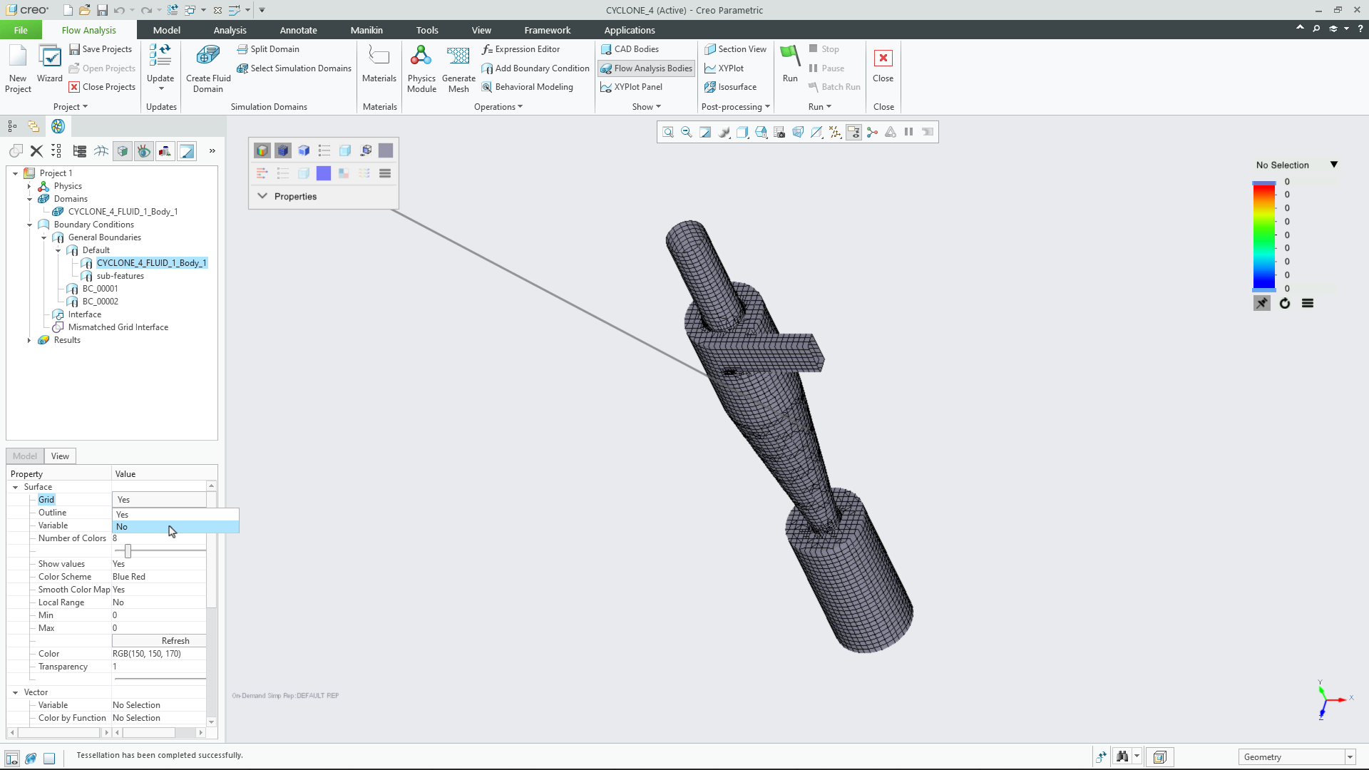 Create a Fluid Domain and Mesh Using Creo Flow Analysis | tutorial | PTC Learning Connector