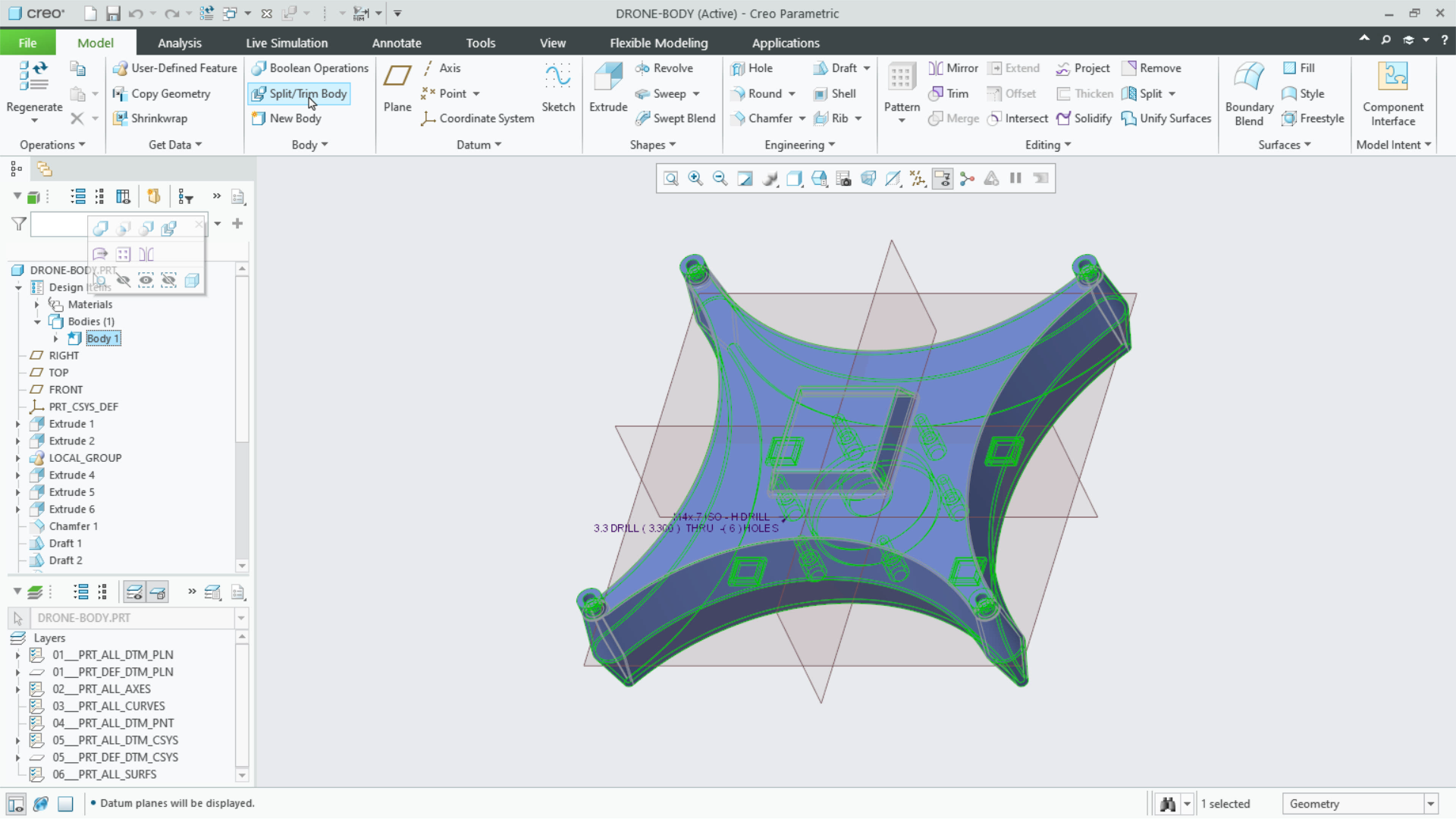 Split Body | tutorial | Playlist | PTC Learning Connector