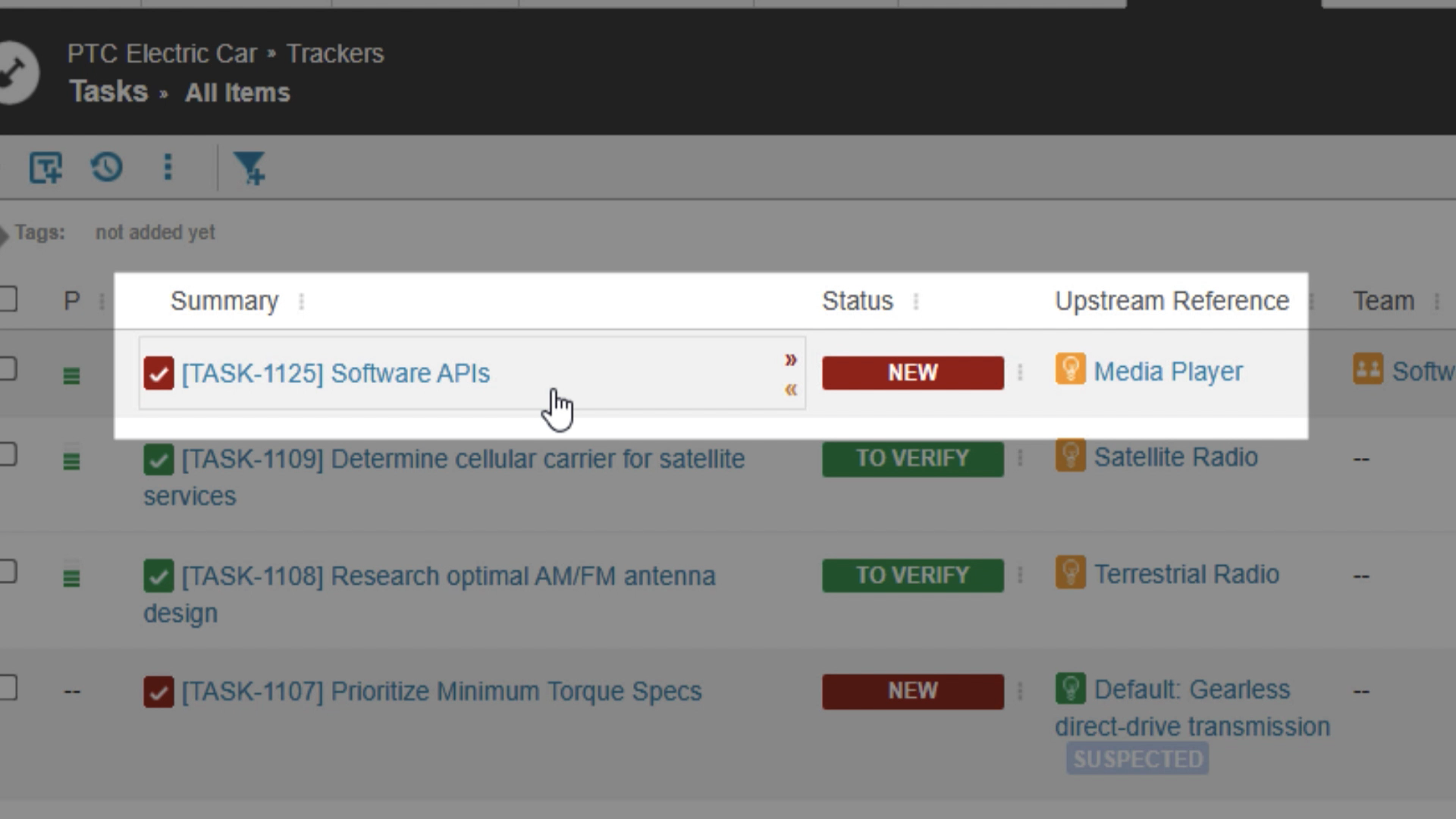 Create a Task from an Upstream Reference | tutorial | PTC Learning ...