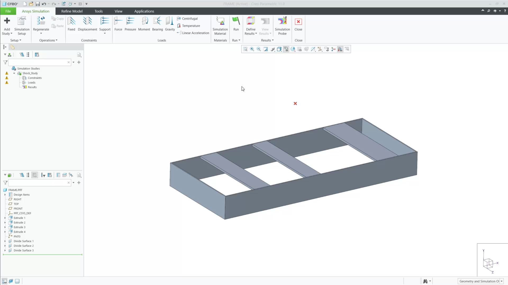 Creo Ansys Transient Structure | tutorial | PTC Learning Connector