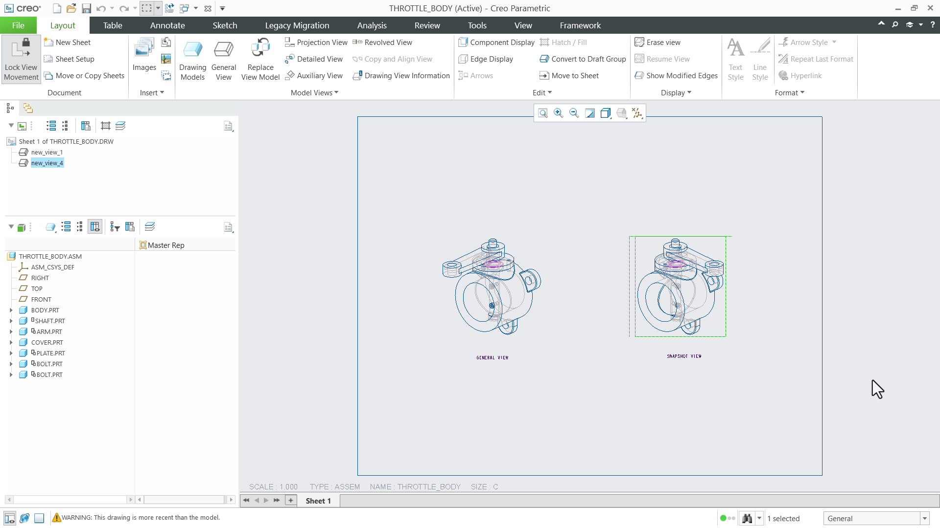 Explore Assemblies | tutorial | PTC Learning Connector