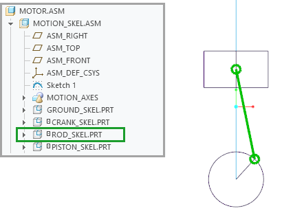 About Motion Skeletons | tutorial | PTC Learning Connector