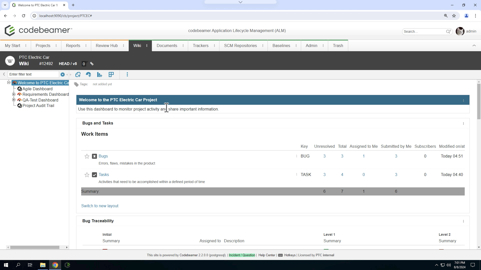 Visualize Project Data on a Wiki Page | tutorial | PTC Learning Connector