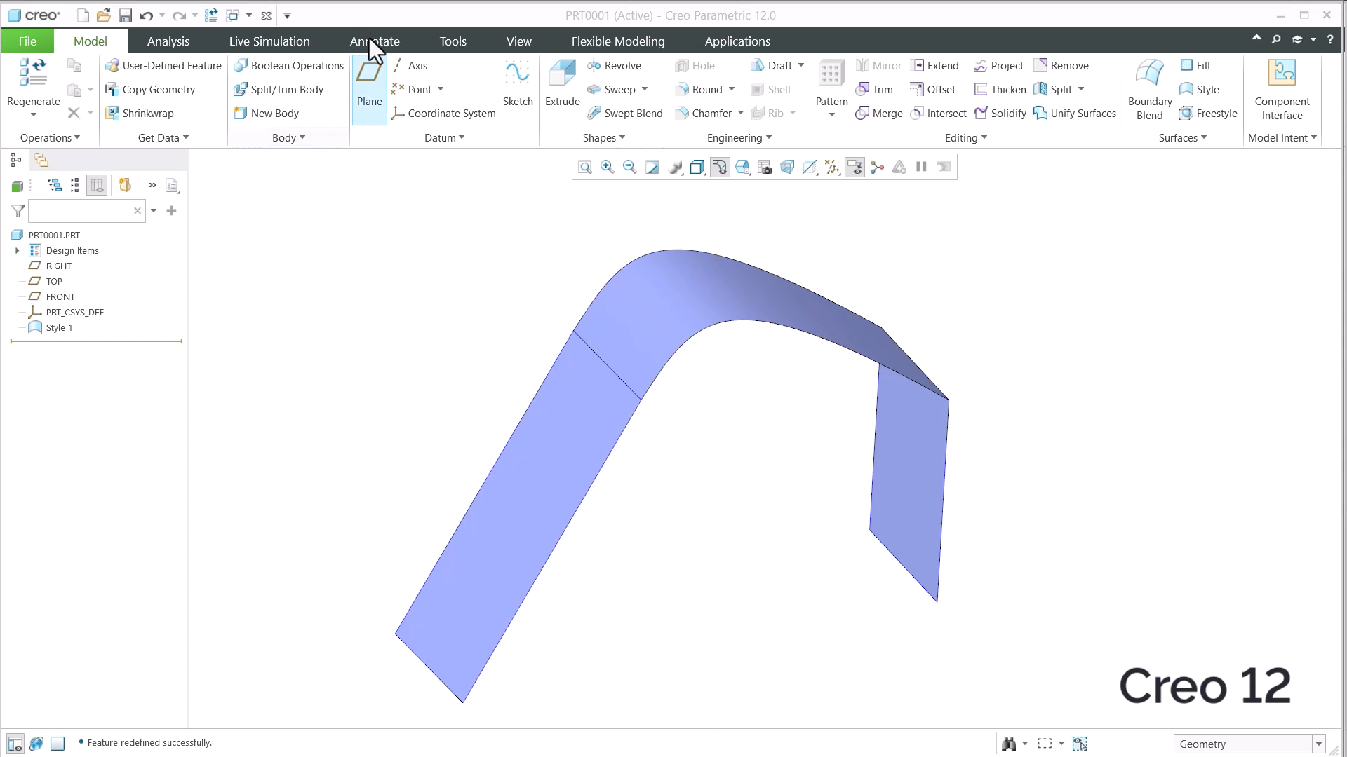 Improve Loft Surfaces to Avoid Inflections in Style | tutorial | PTC ...