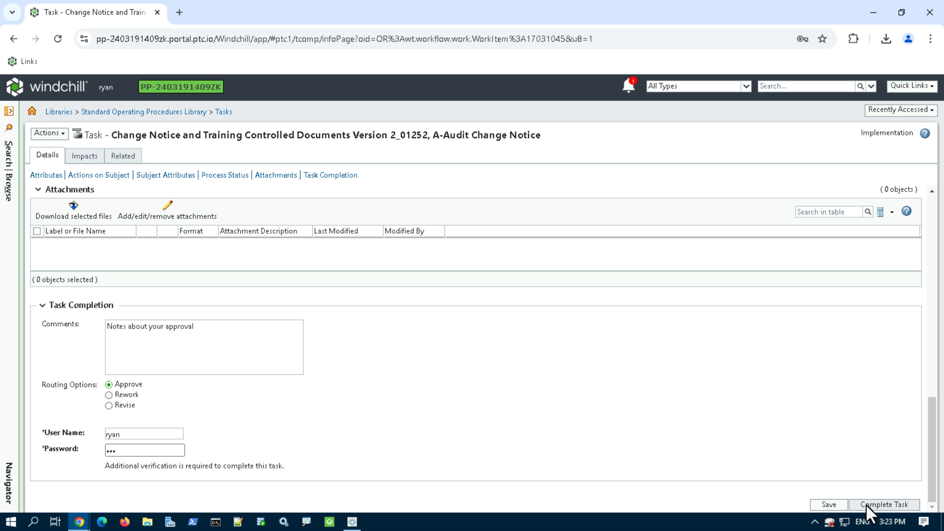 Use Change Notice to Modify Document | tutorial | PTC Learning Connector