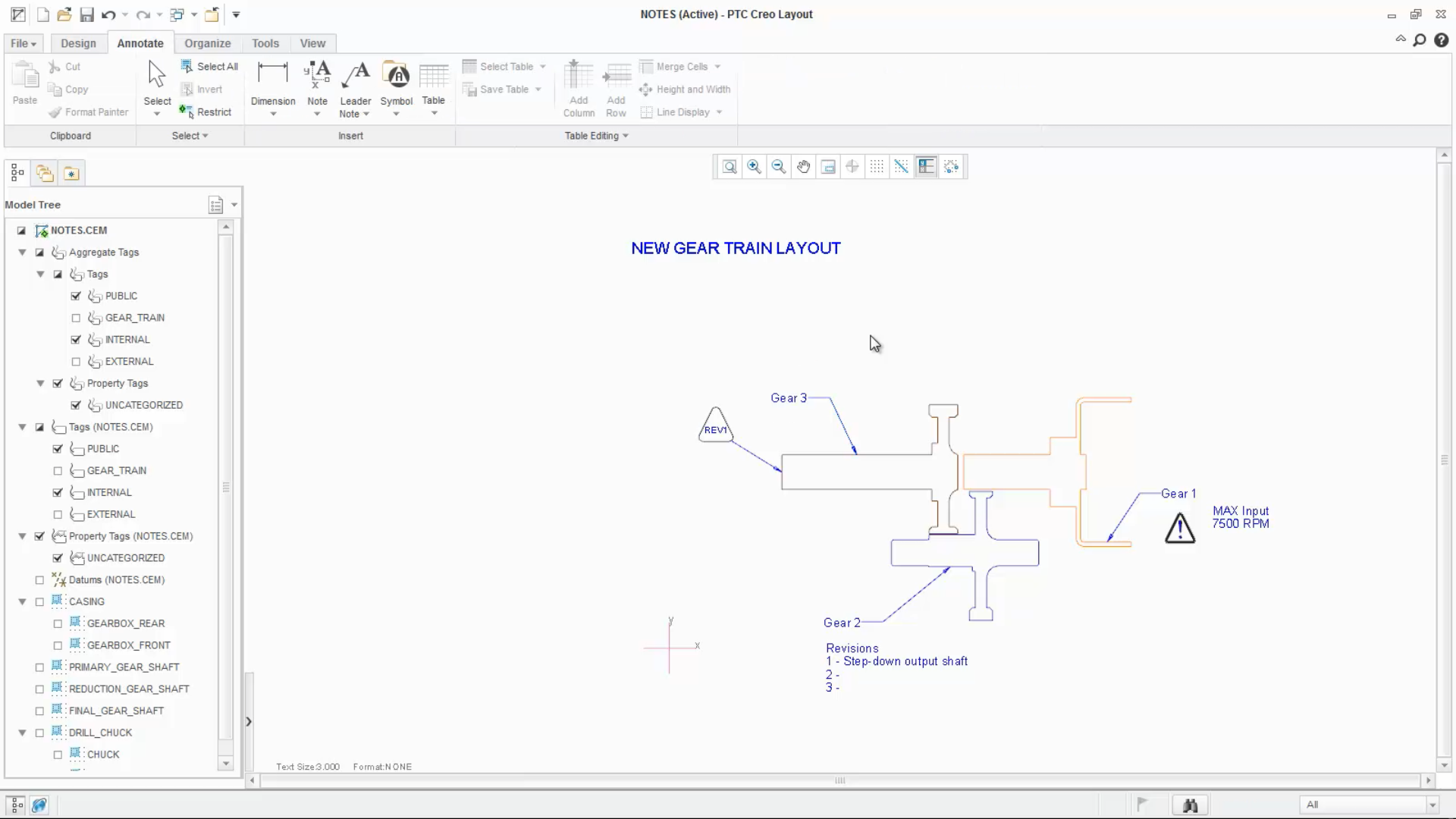 Creating Layout Notes | tutorial | PTC Learning Connector