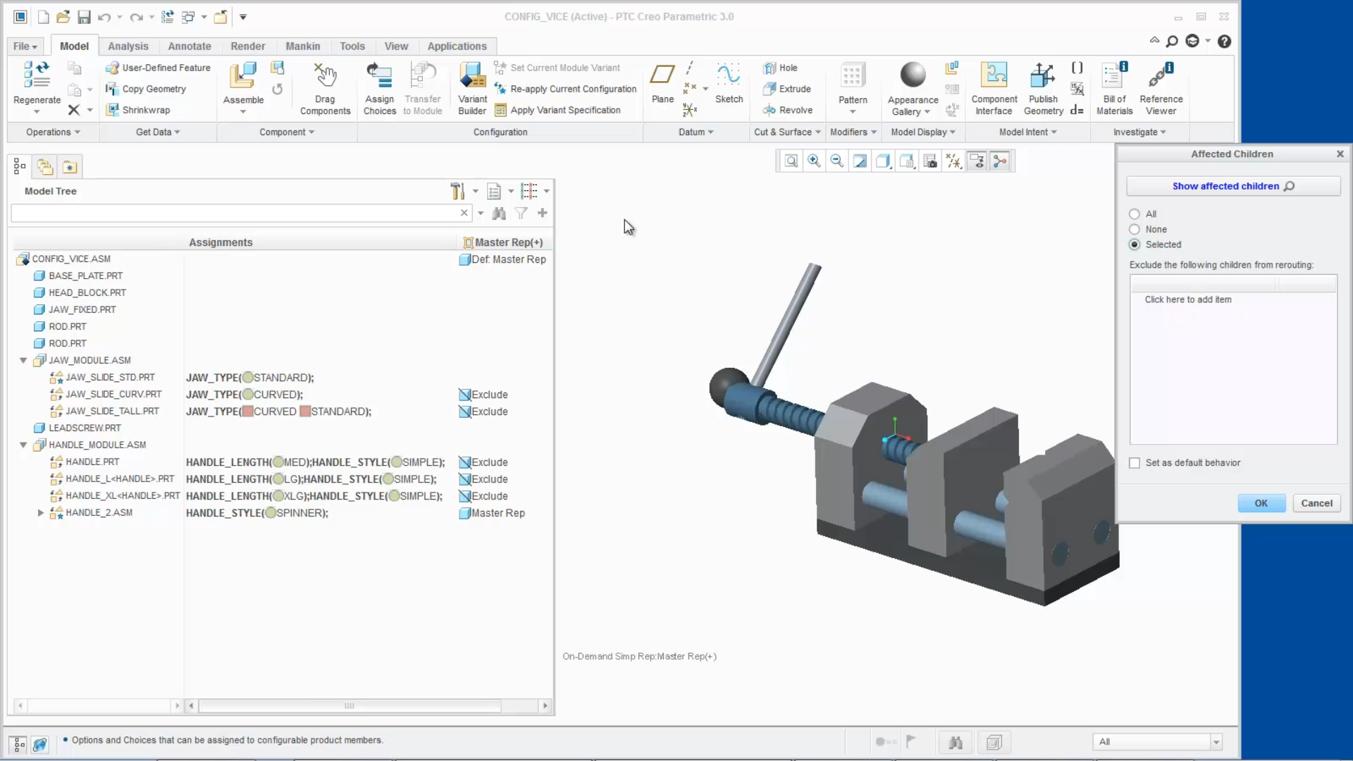 Managing Configurations | tutorial | PTC Learning Connector