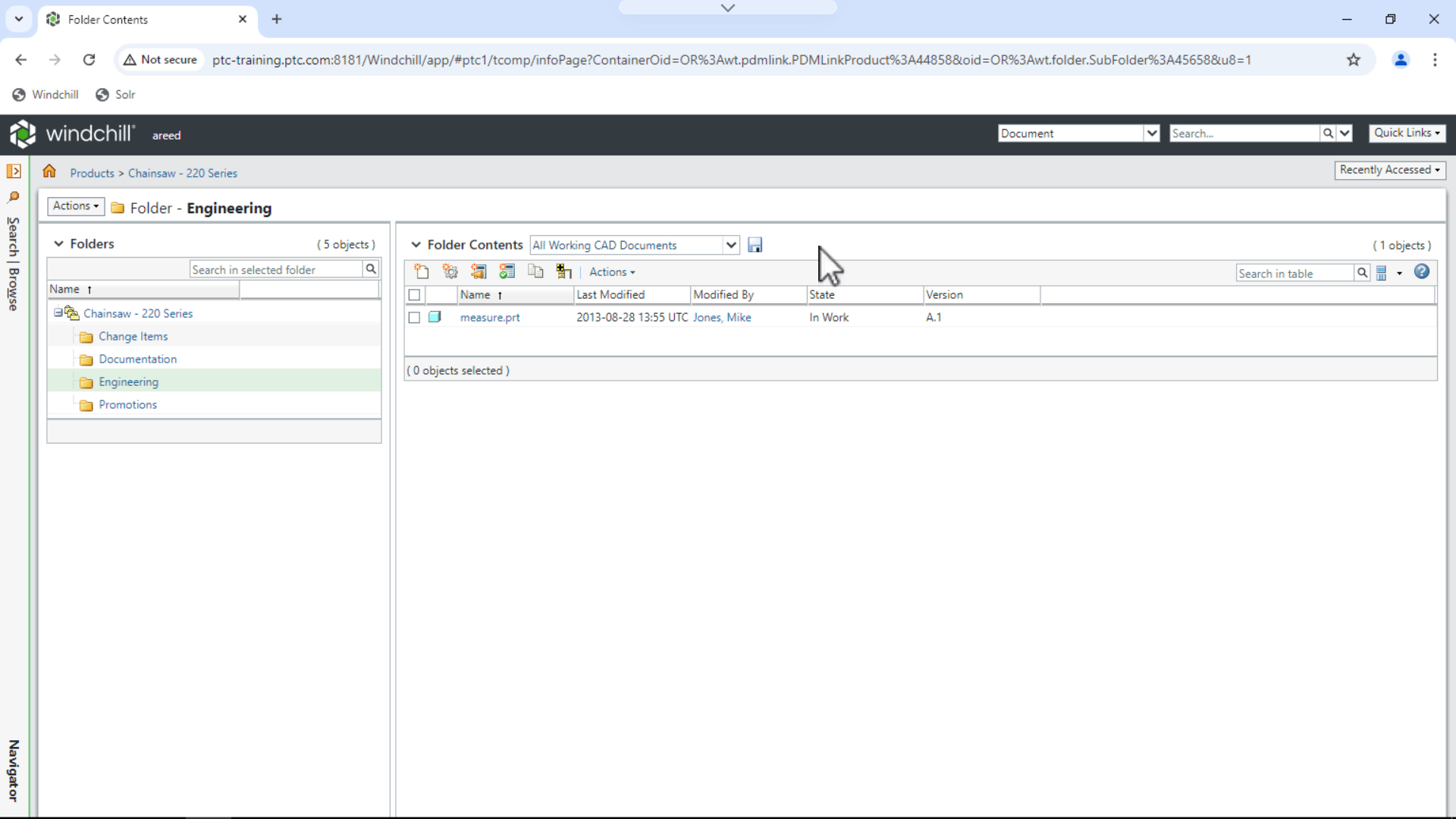 Table View | tutorial | PTC Learning Connector