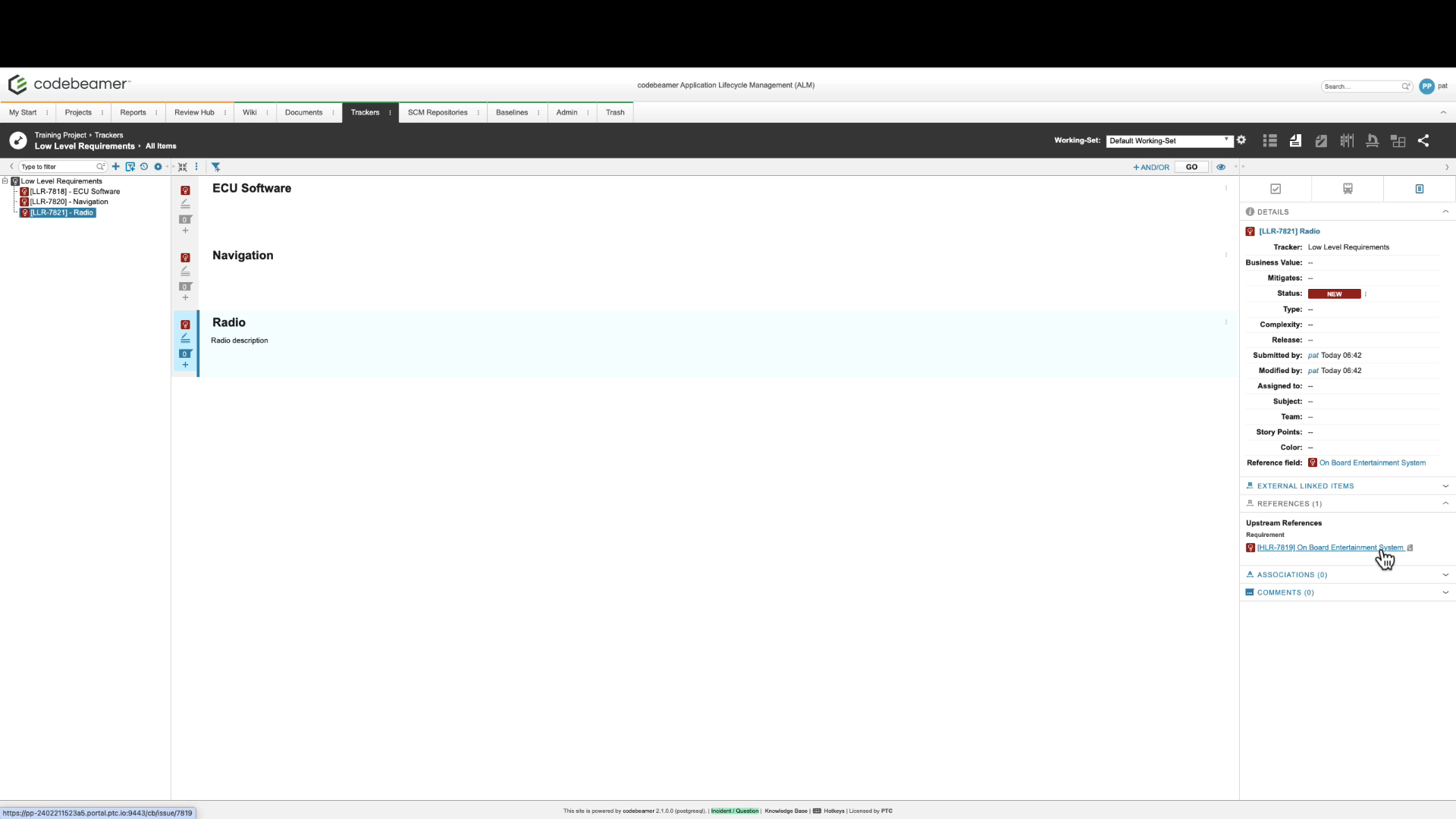 Configure Traceability Relationships Between Trackers | tutorial | PTC ...
