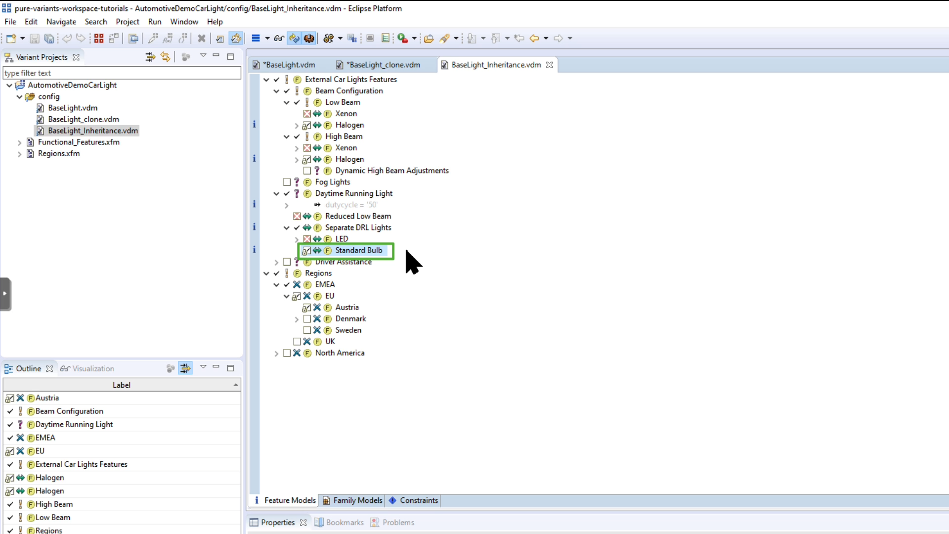 Cloning and Inheritance in Variant Models | tutorial | PTC Learning Connector