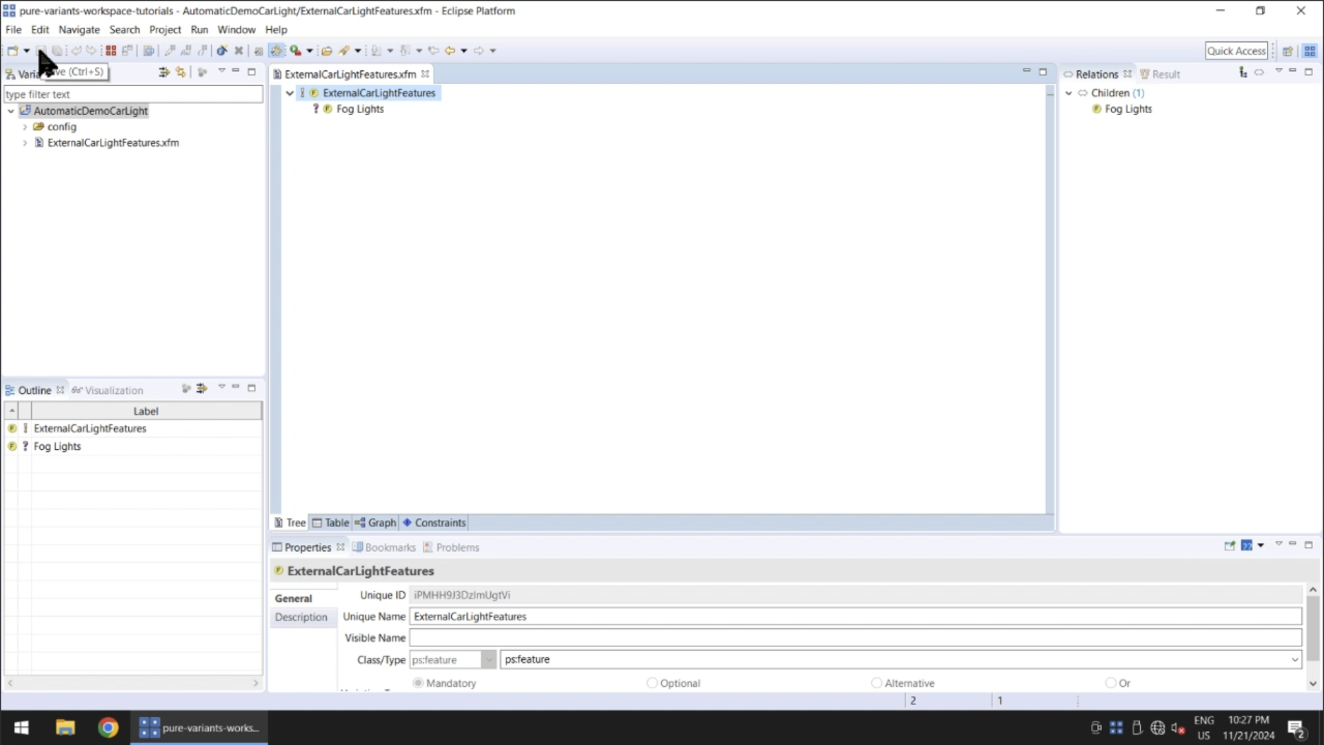 Explore Variant Models and Features | tutorial | PTC Learning Connector