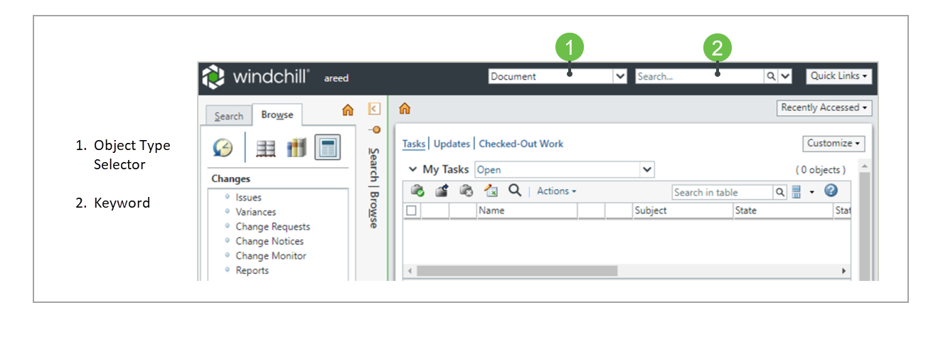 Keyword Search in Windchill | tutorial | PTC Learning Connector
