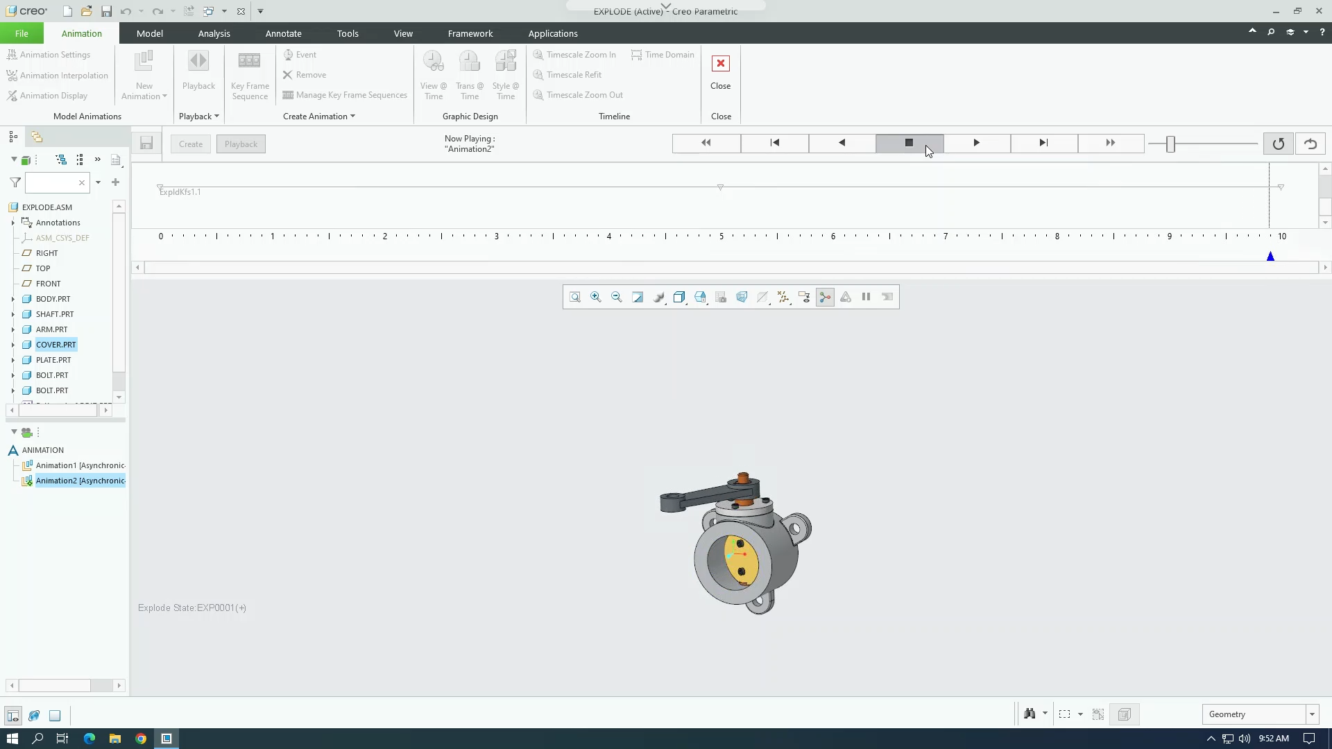 Explode | tutorial | PTC Learning Connector
