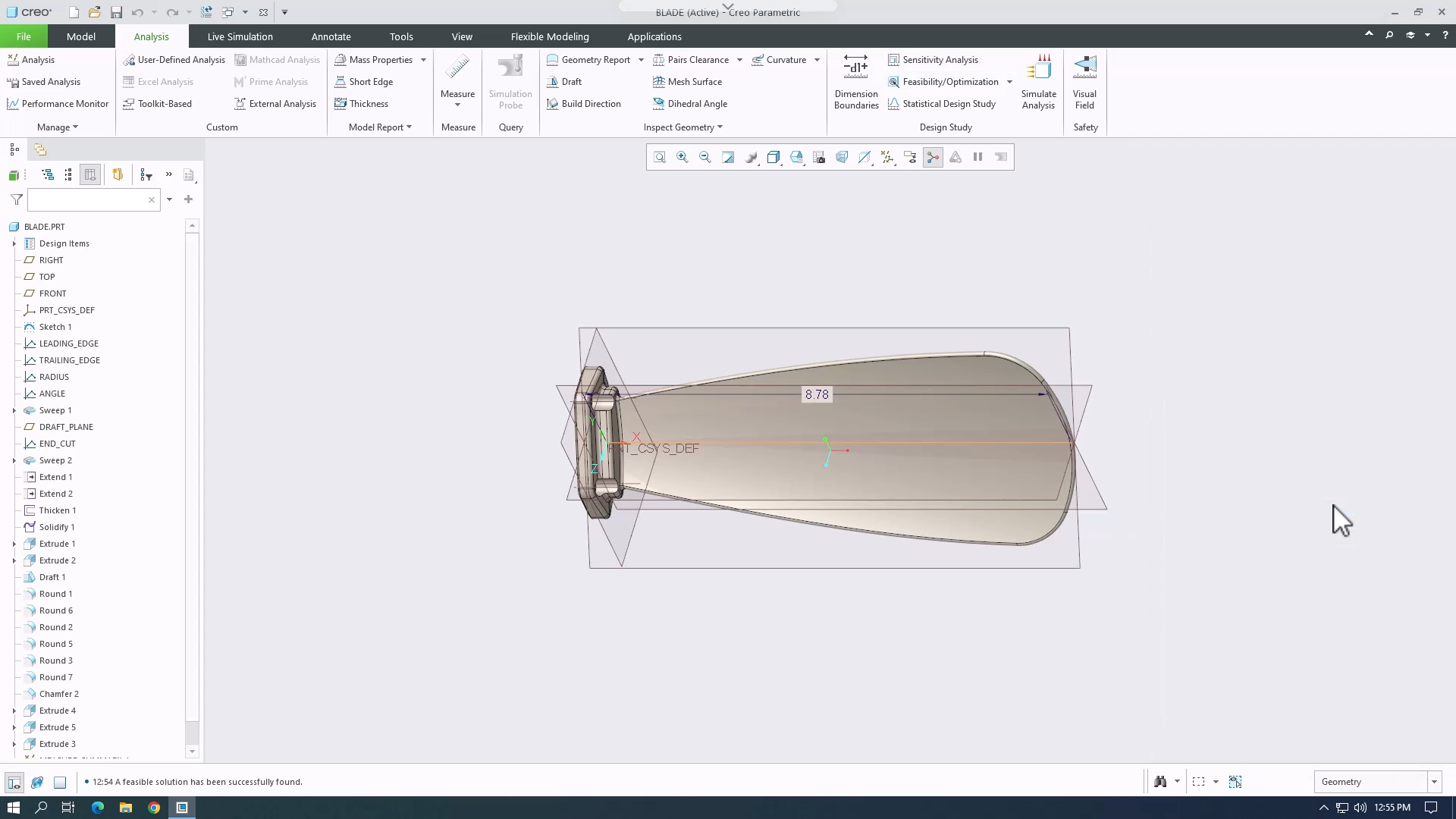 Propeller Surface Area | tutorial | PTC Learning Connector