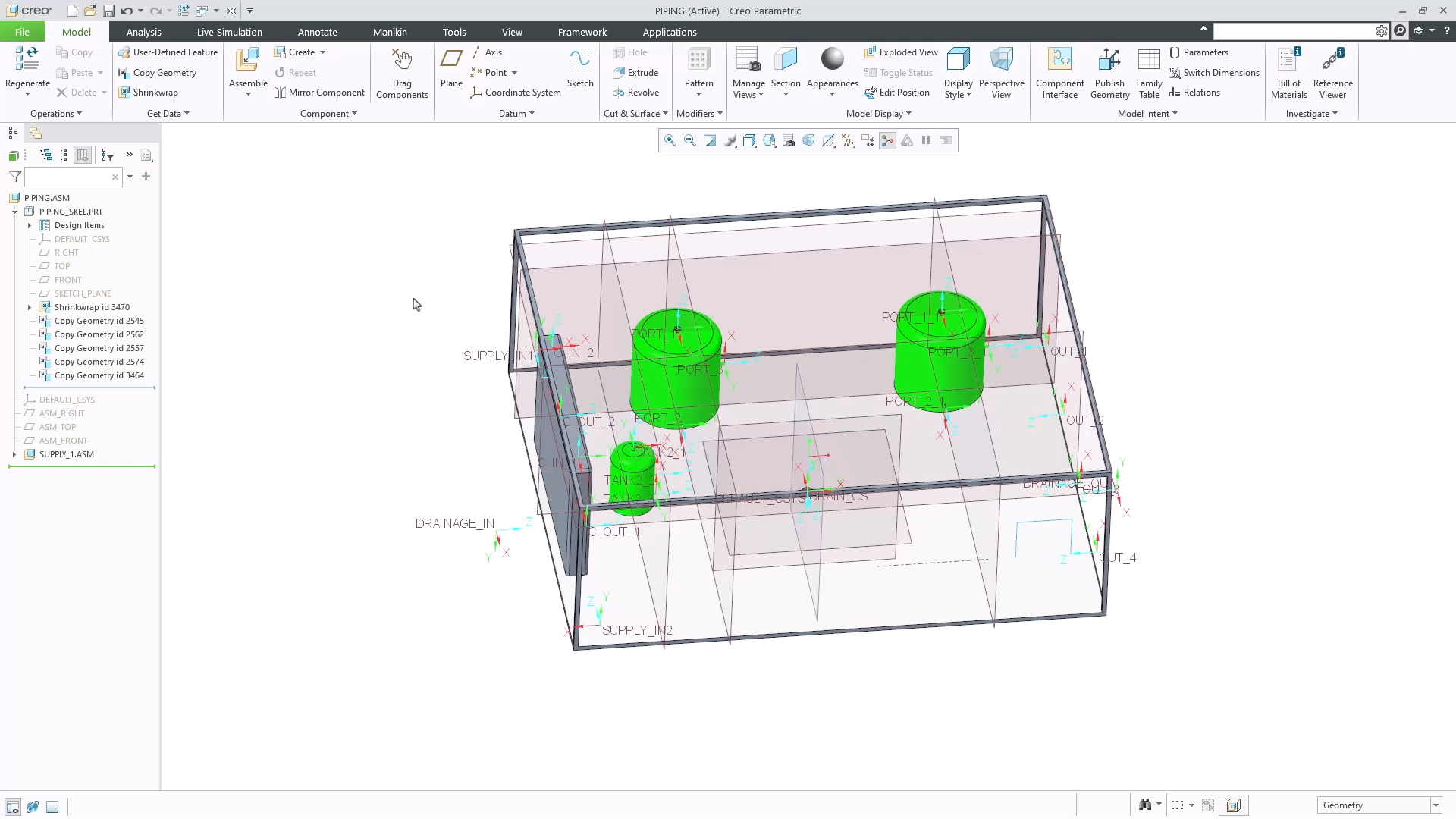 Piping Overview | tutorial | PTC Learning Connector