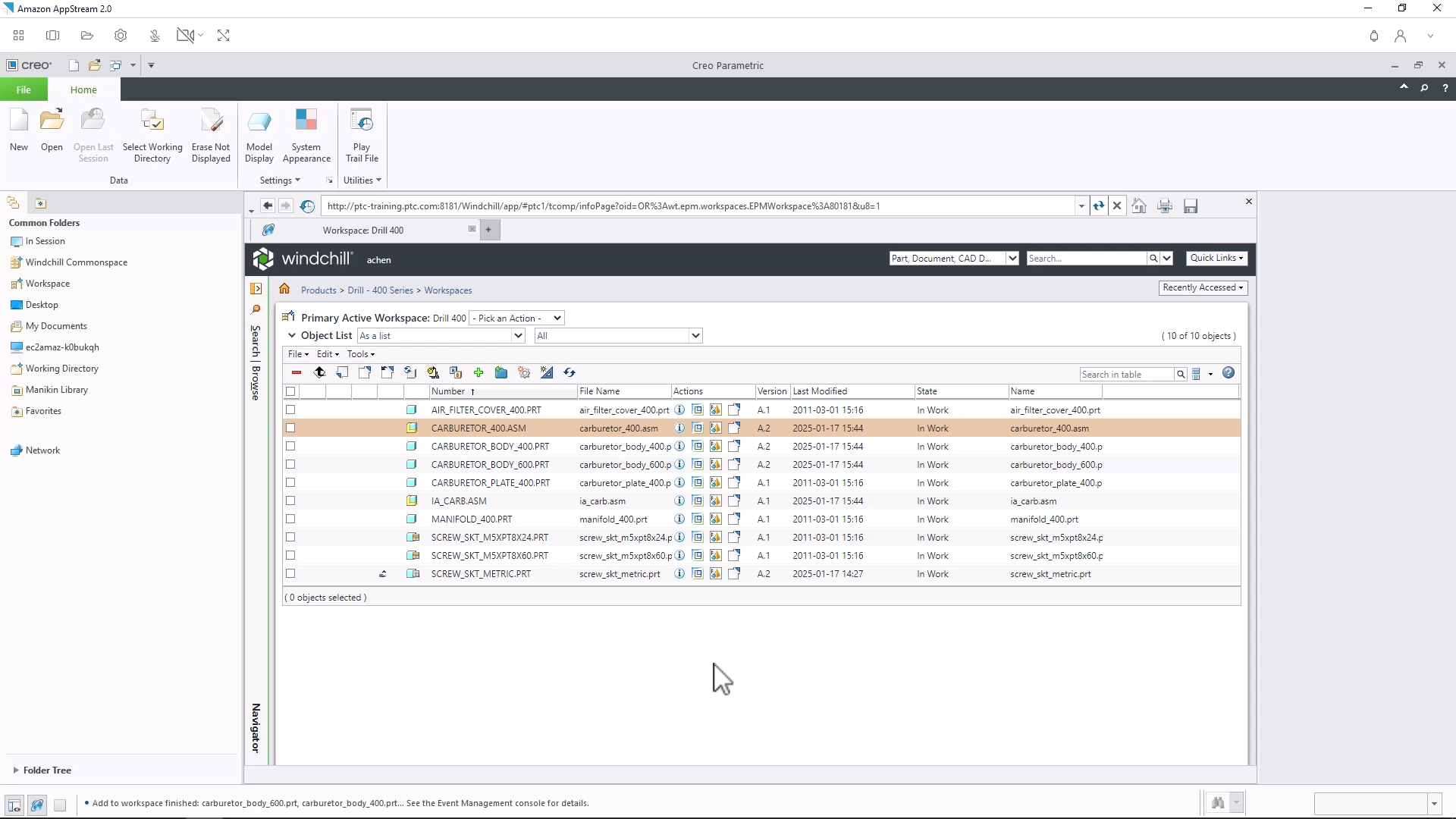 Use an Interchange Assembly | tutorial | PTC Learning Connector