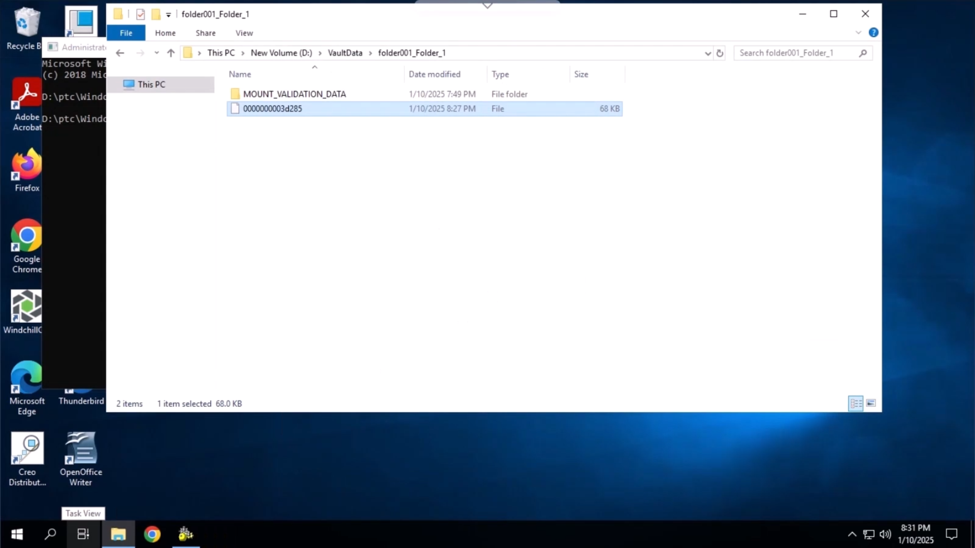 Verify the File Vault Configuration | tutorial | PTC Learning Connector