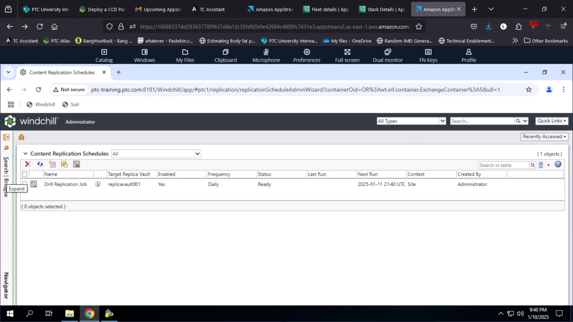 Create Replication Schedules | tutorial | PTC Learning Connector