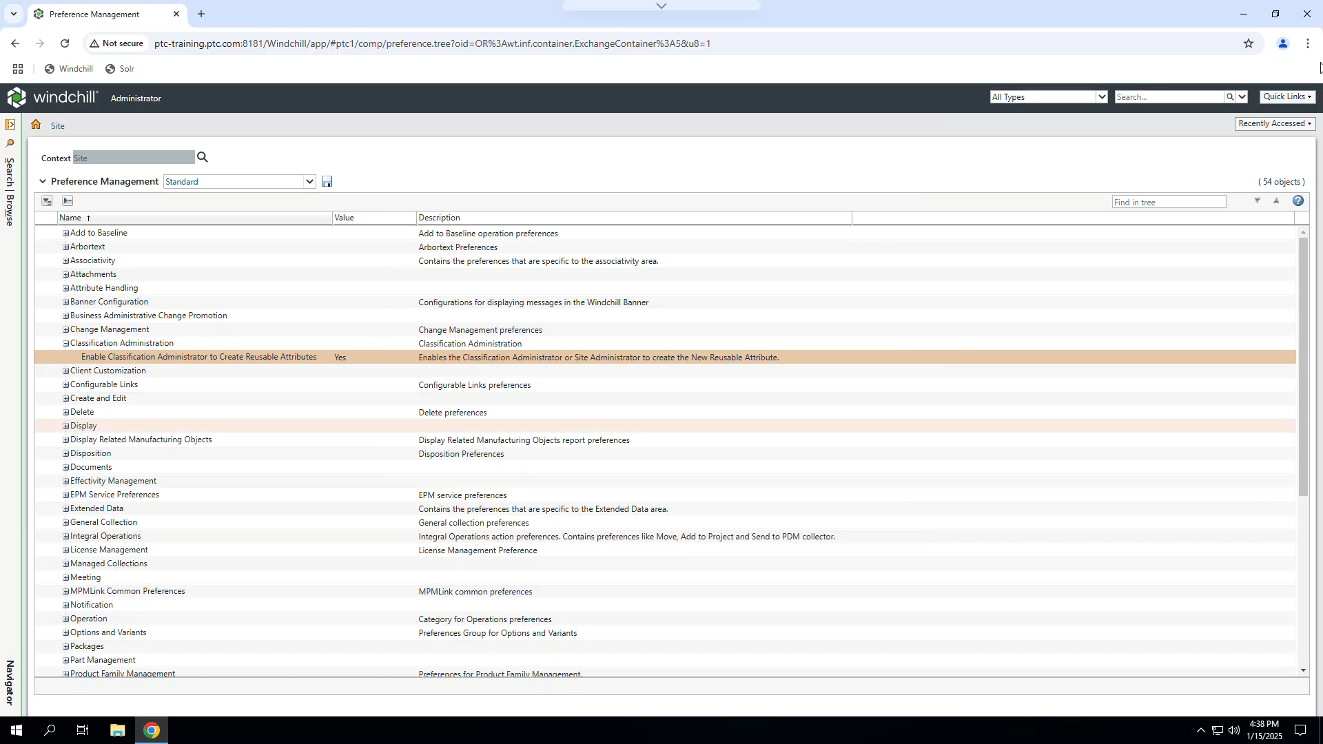 Assign a Classification Administrator | tutorial | PTC Learning Connector
