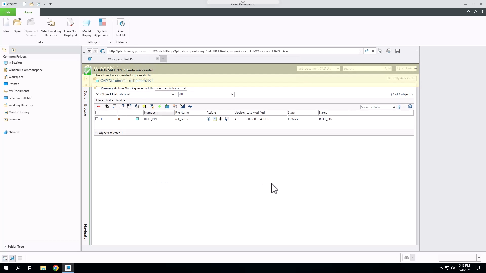 Create a CAD Model | tutorial | PTC Learning Connector