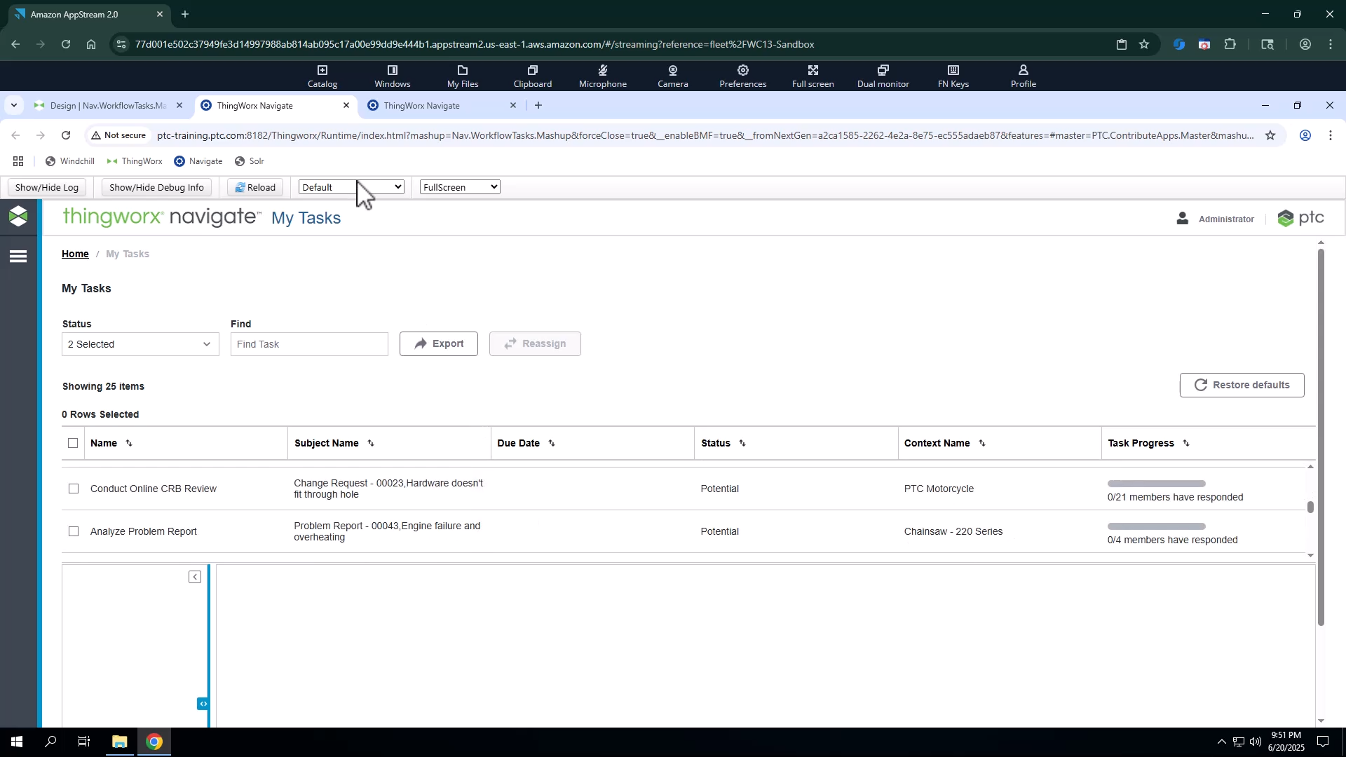 Configure the Item List Component | tutorial | PTC Learning Connector