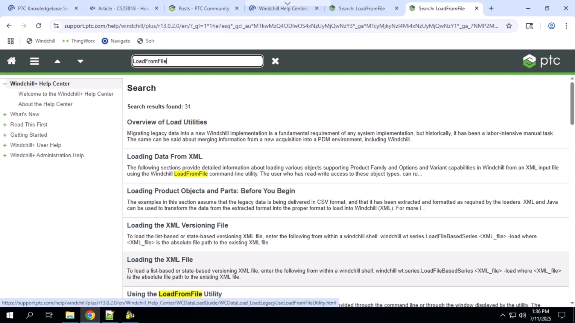 Search PTC Resources for Load File Examples | tutorial | PTC Learning ...
