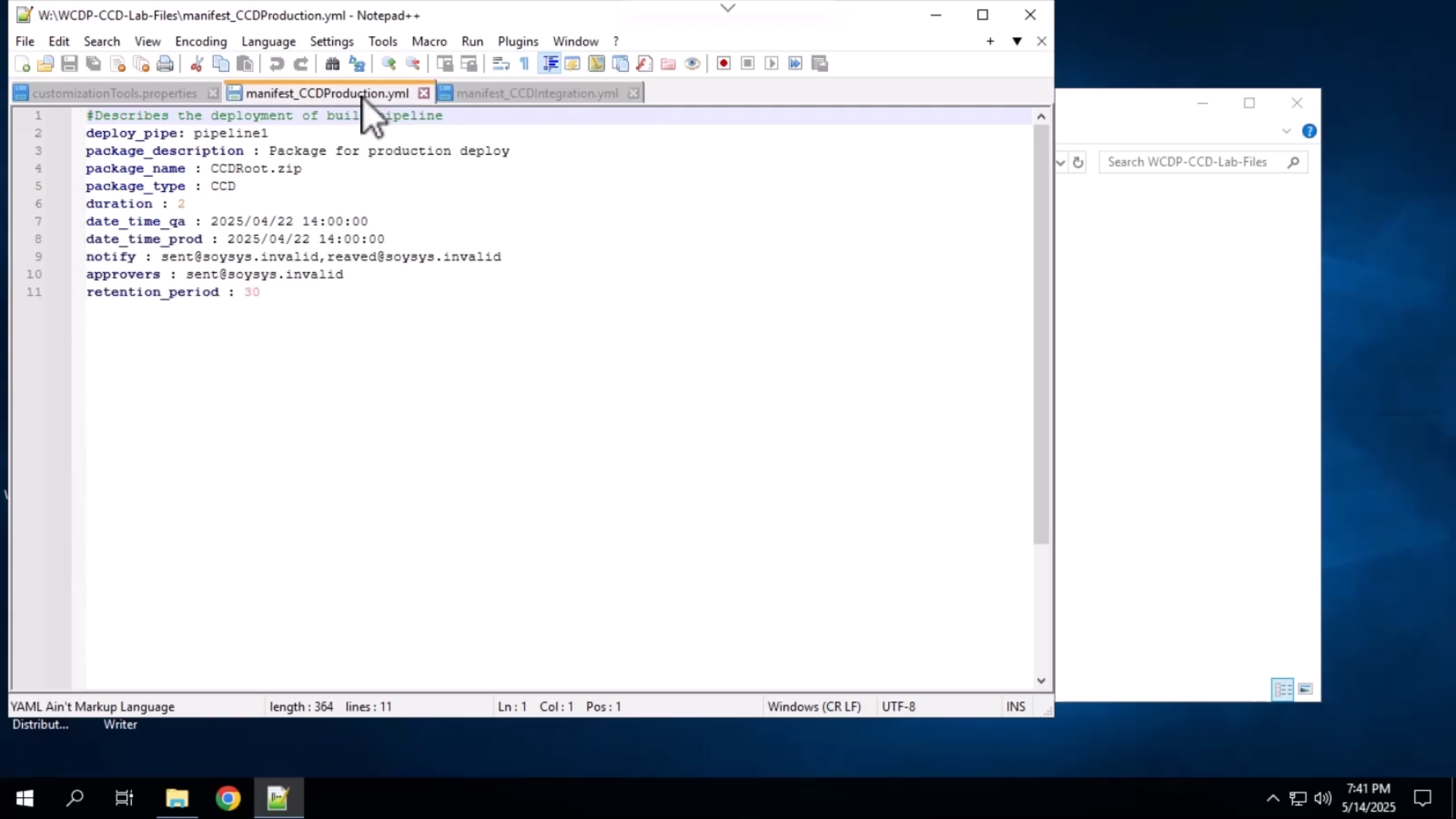 Examine Manifest Files | tutorial | PTC Learning Connector